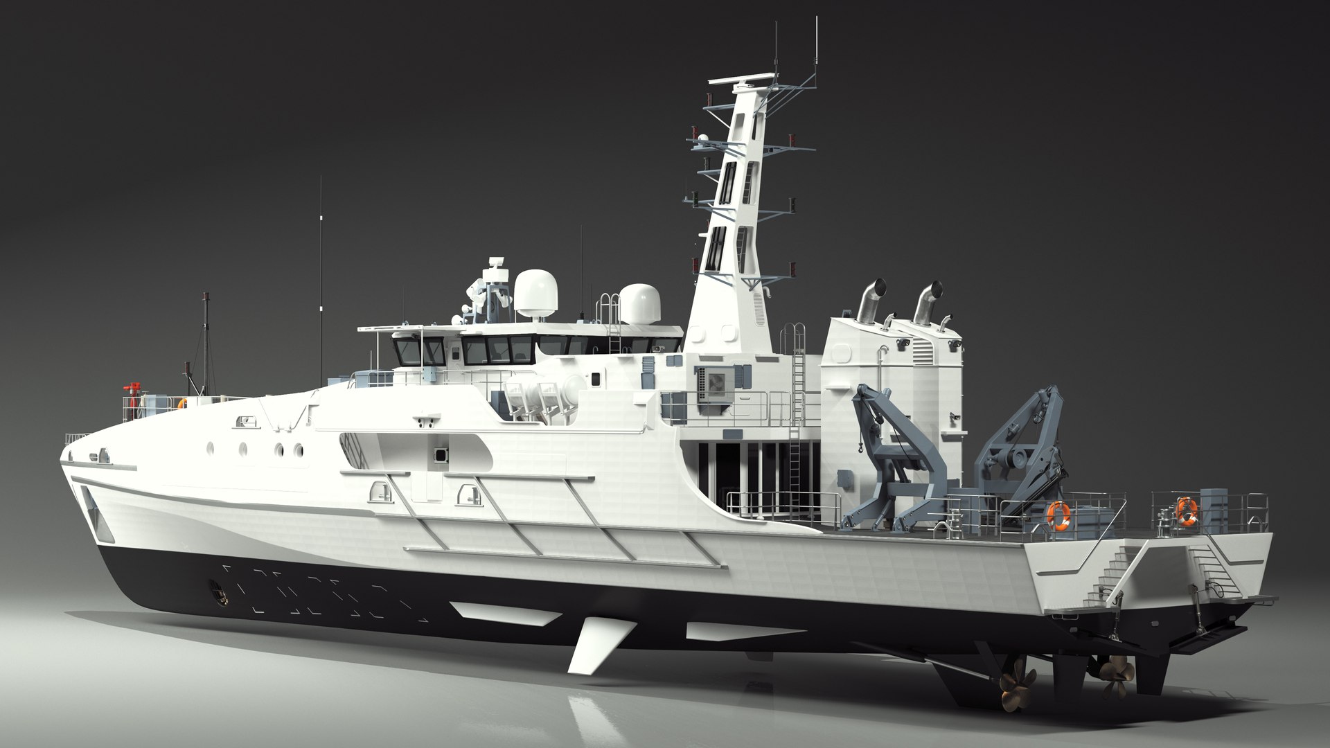 3D Cape Class Patrol Boat Rigged - TurboSquid 2112385