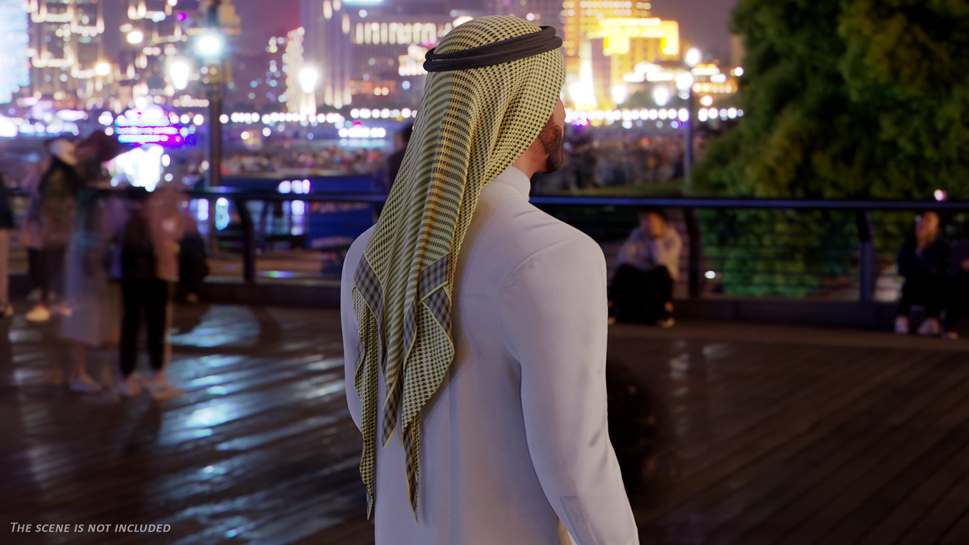 3D Green Traditional Arabic Hat Model - TurboSquid 1948106