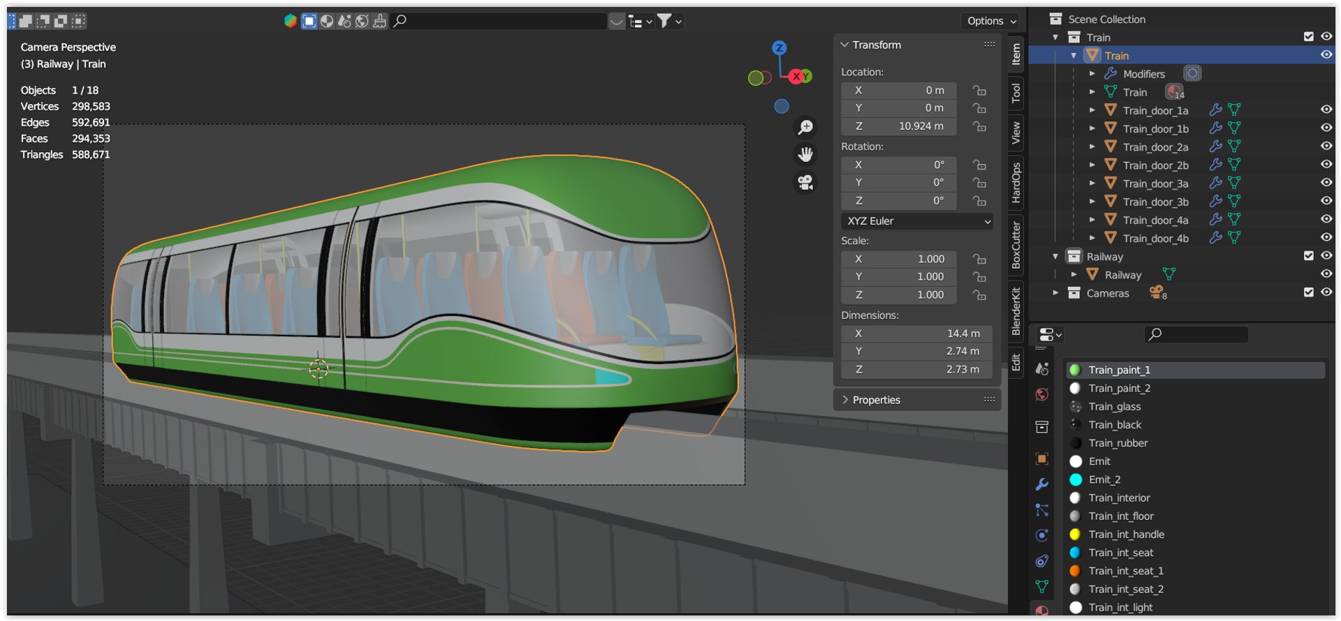 3D Future Monorail Train 2023 II Model - TurboSquid 2069850