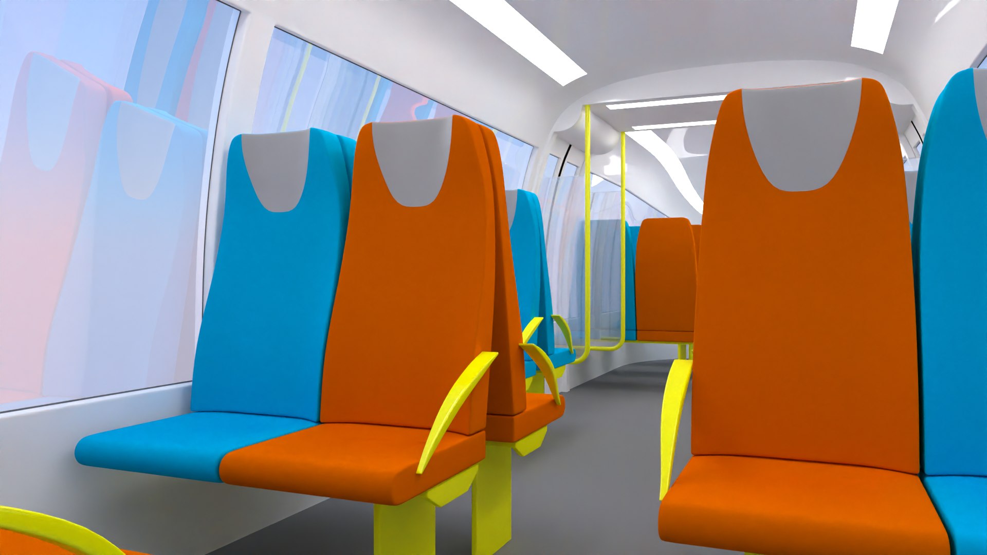 3D Future Monorail Train 2023 II Model - TurboSquid 2069850