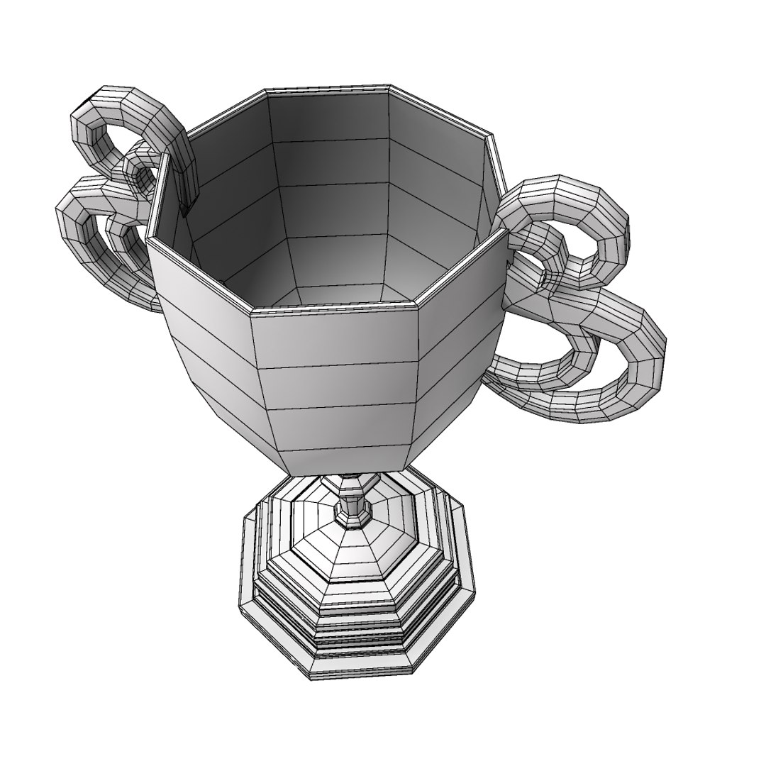 3d model of awards trophies