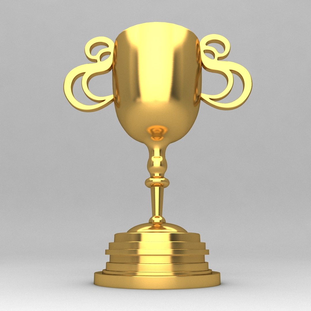 3d model of awards trophies