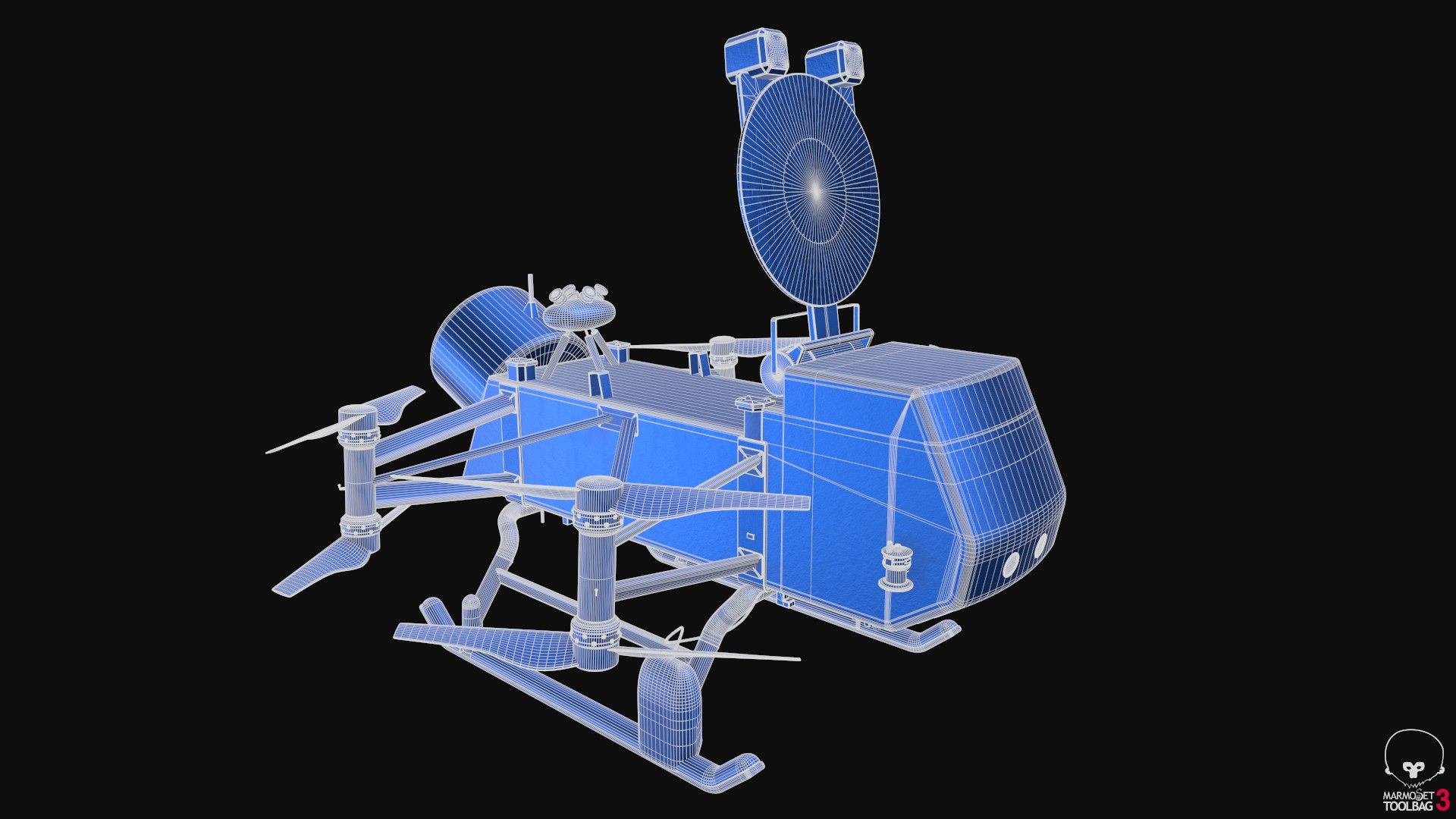 3D dragonfly saturn s drone - TurboSquid 1442550