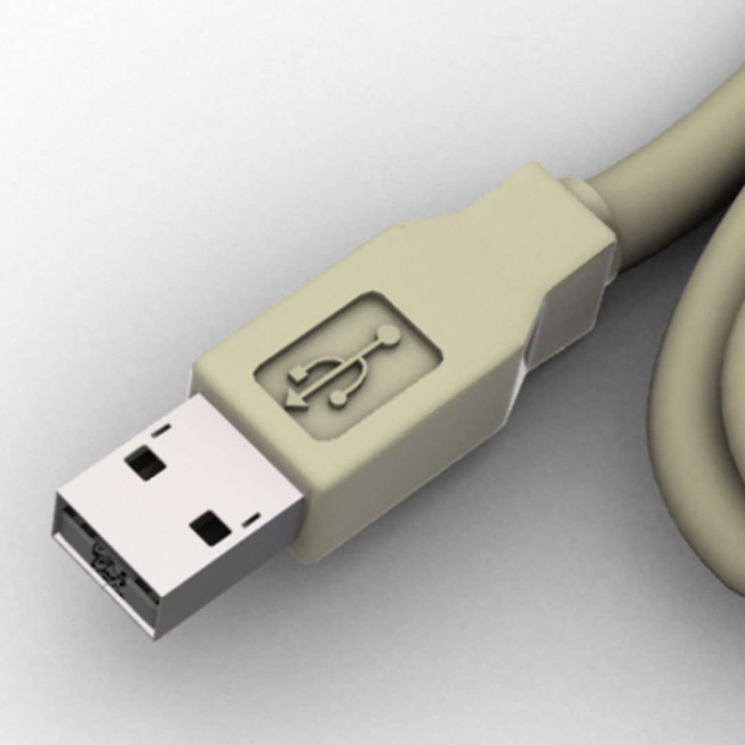 Usb Cable 3d Model