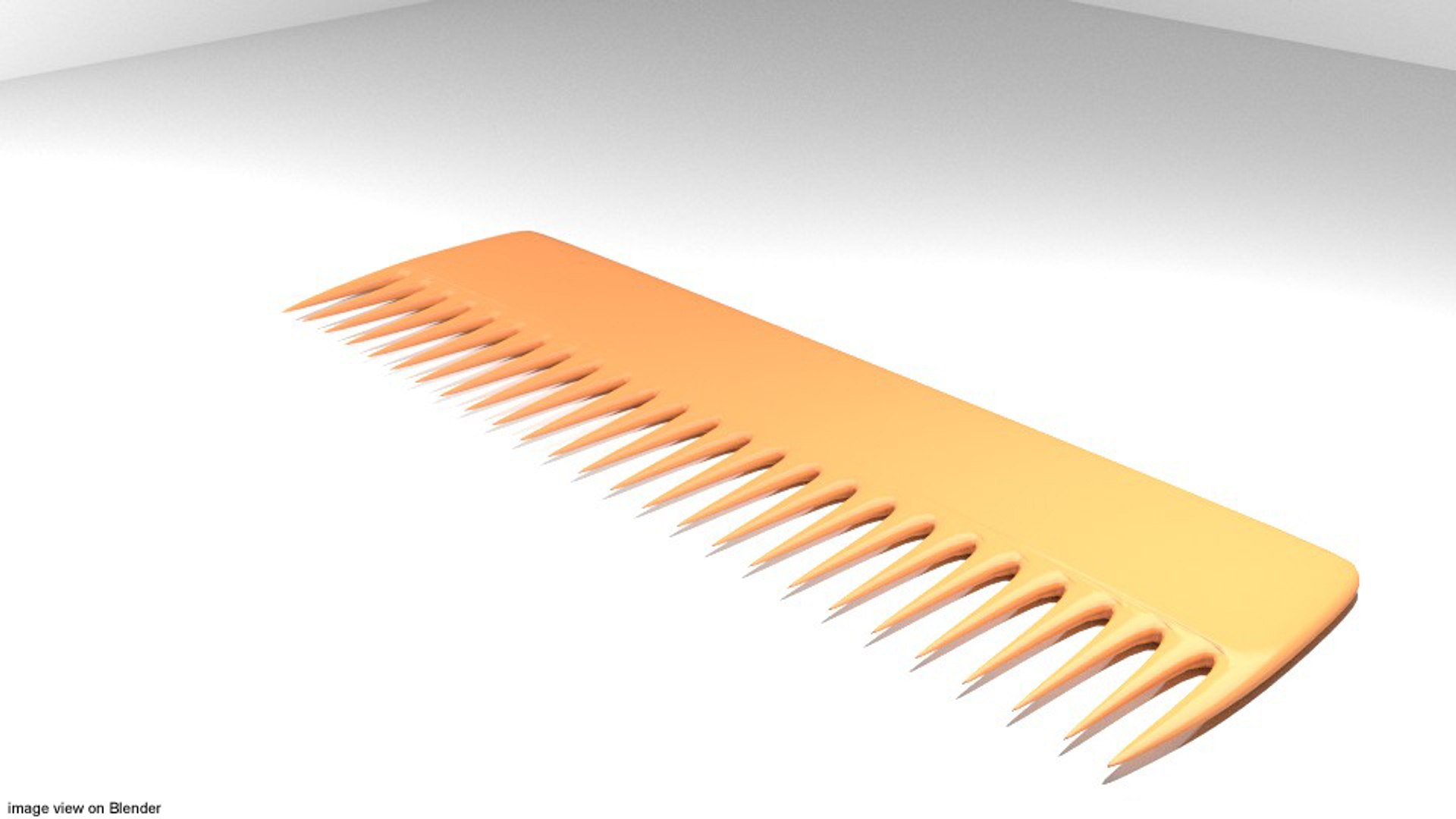 3d barber comb model