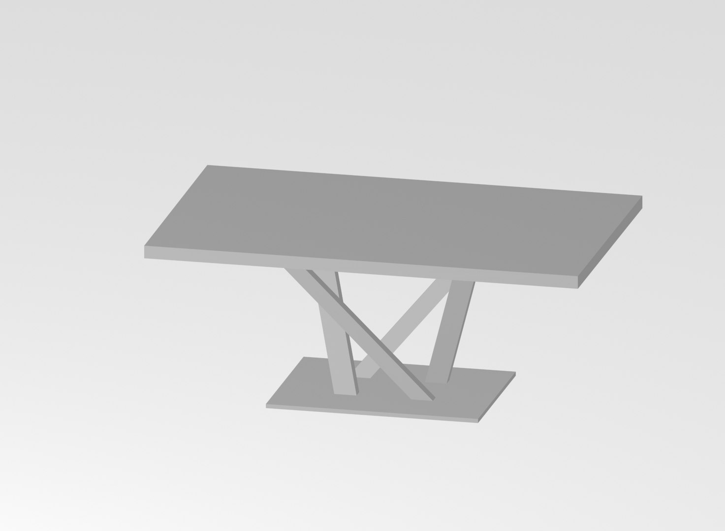 designer wooden table 3d model