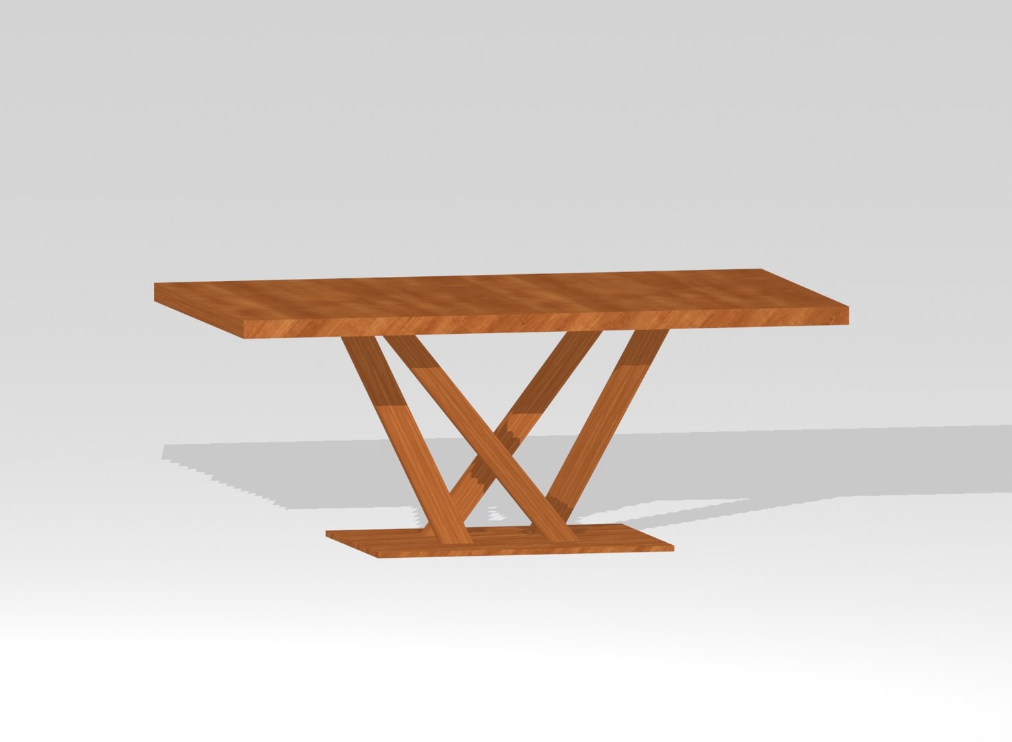 designer wooden table 3d model