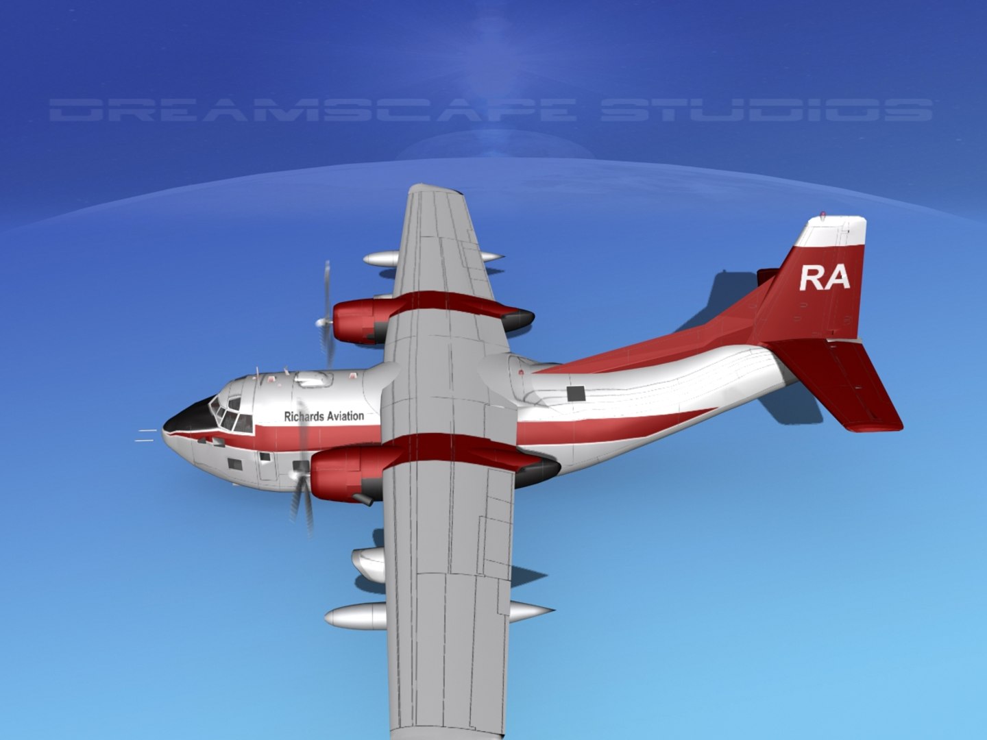 Aircraft fairchild c-123 provider 3D model - TurboSquid 1308279