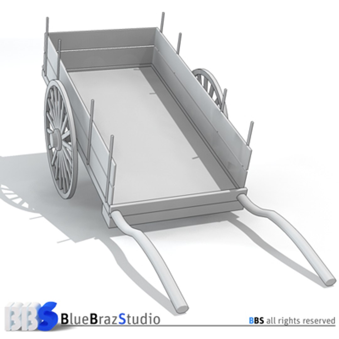 Ancient Chariot 3d Model