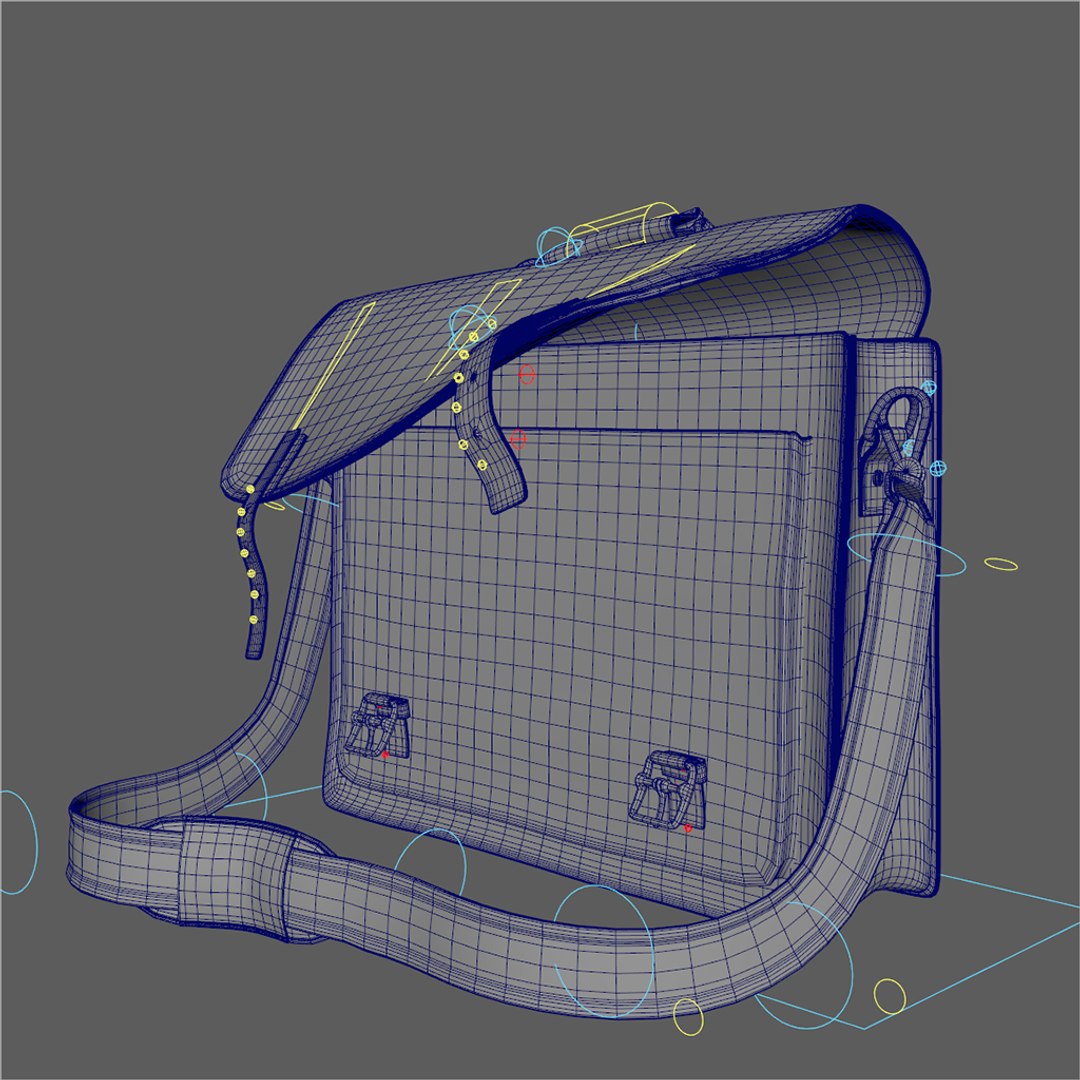 3D Messenger Bag - TurboSquid 2101634