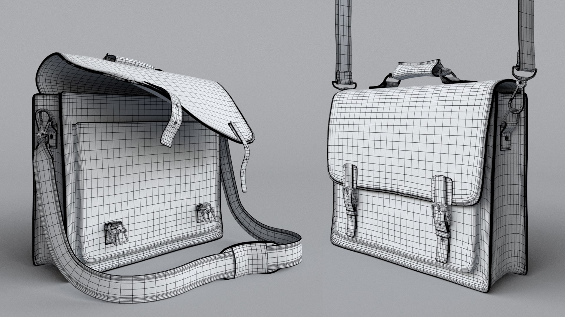 3D Messenger Bag - TurboSquid 2101634