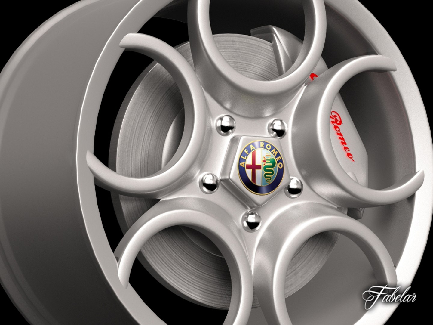 3d alfa 8c rim model