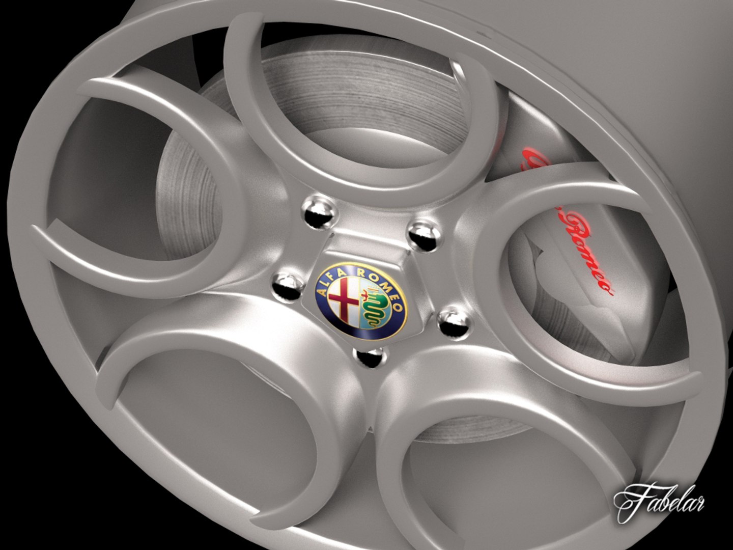 3d Alfa 8c Rim Model