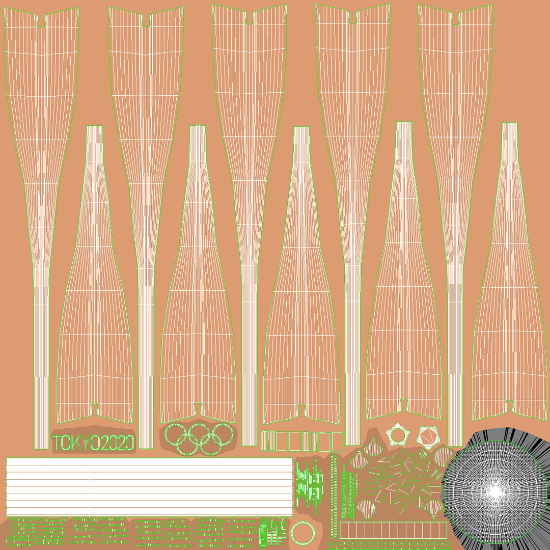 3D Model Tokyo 2020 Olympic Torch - TurboSquid 1393418