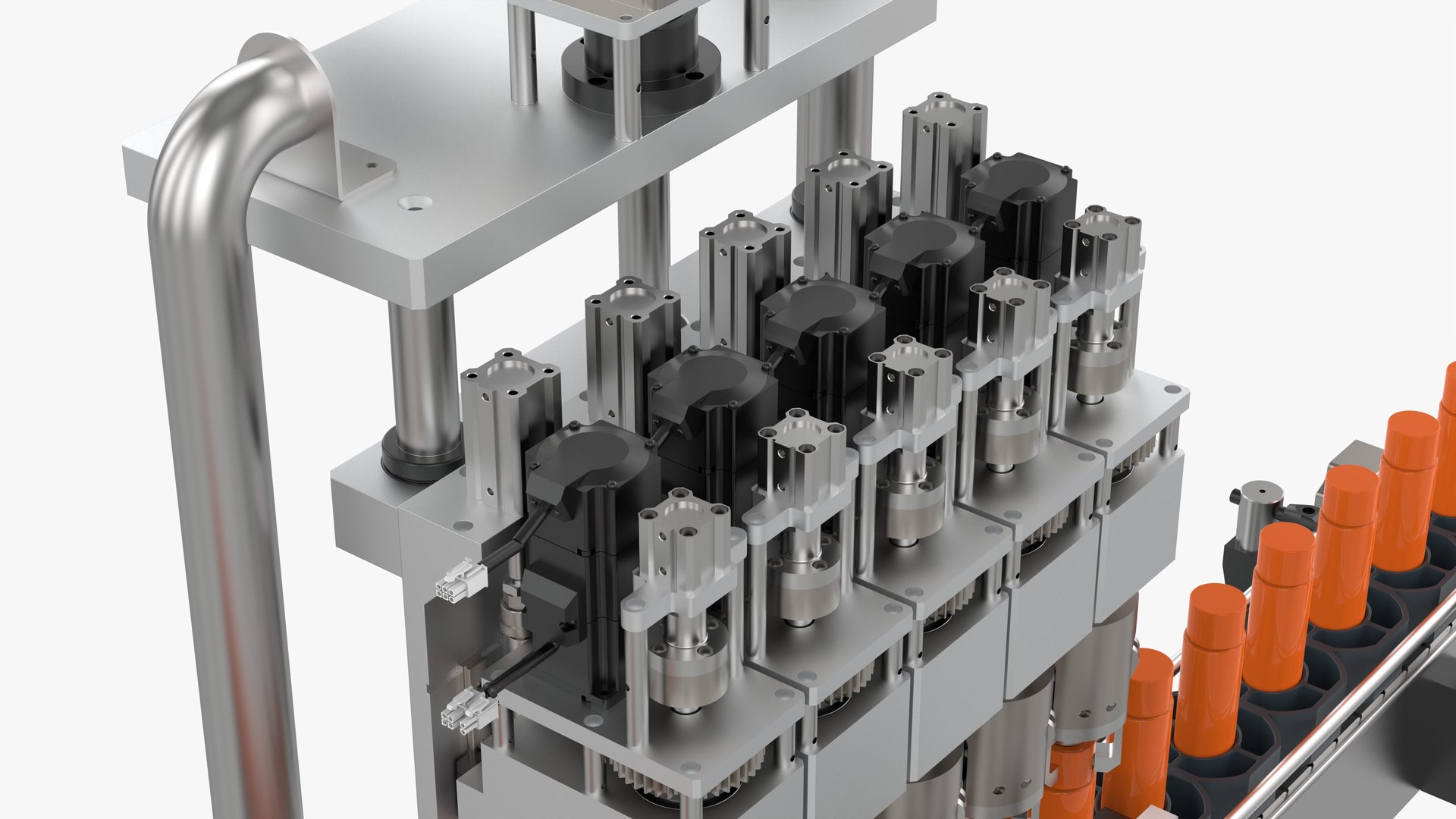 Automatic Plastic Bottle Pressing And Capping Machine 3D Model ...