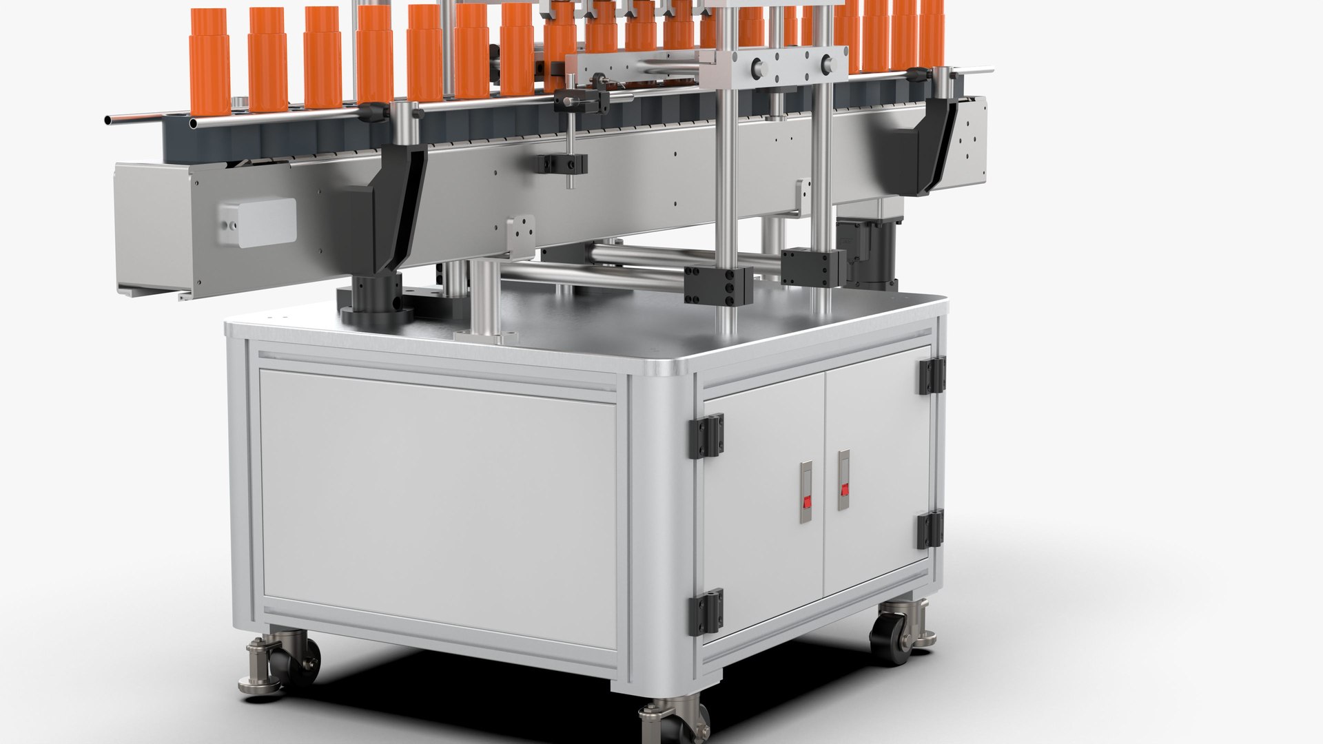 Automatic Plastic Bottle Pressing And Capping Machine 3D Model ...