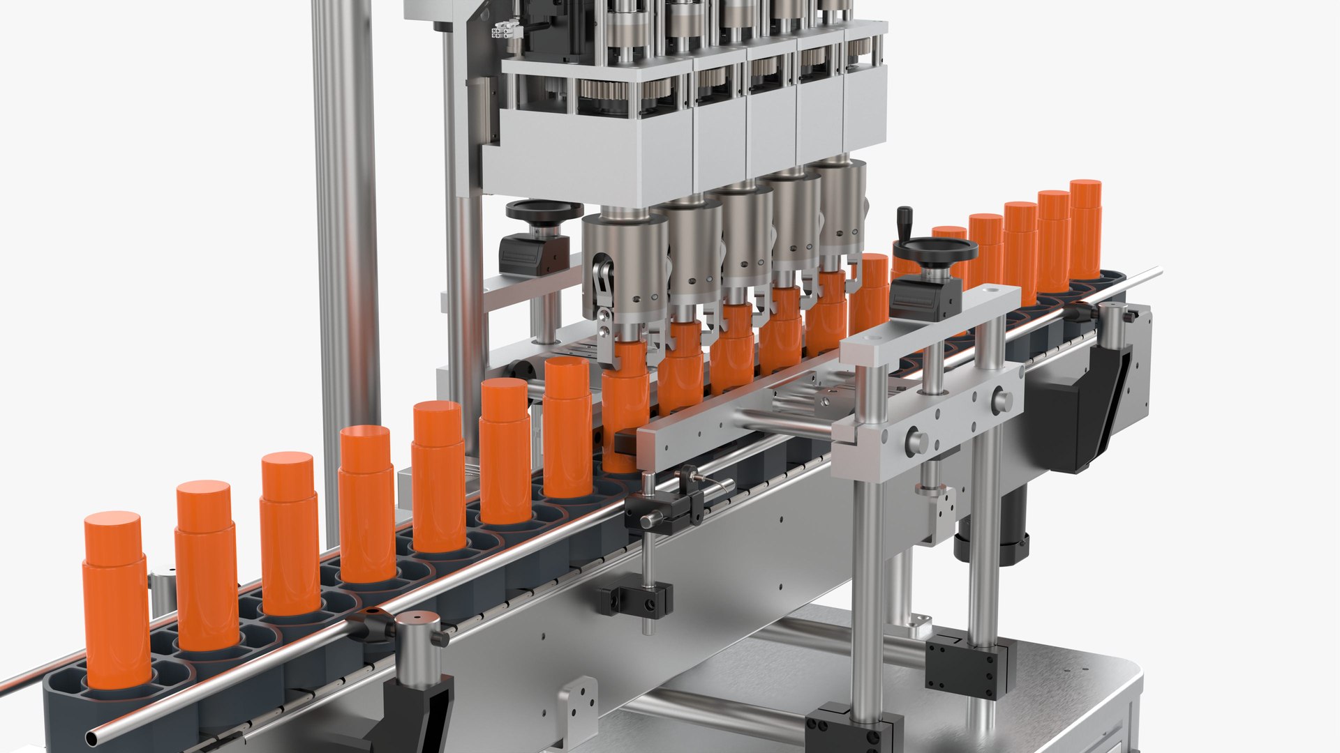 Automatic Plastic Bottle Pressing And Capping Machine 3D Model - TurboSquid 2038317