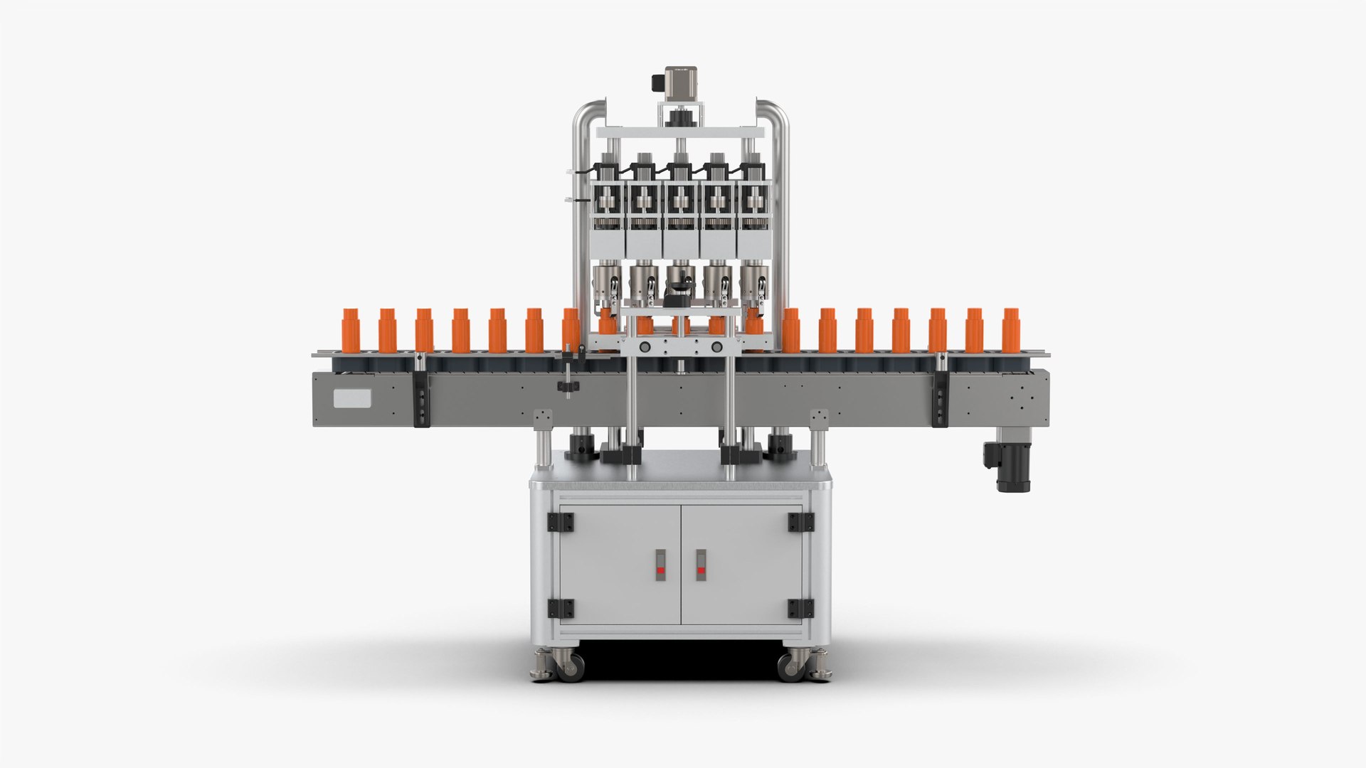 Automatic Plastic Bottle Pressing And Capping Machine 3D Model ...