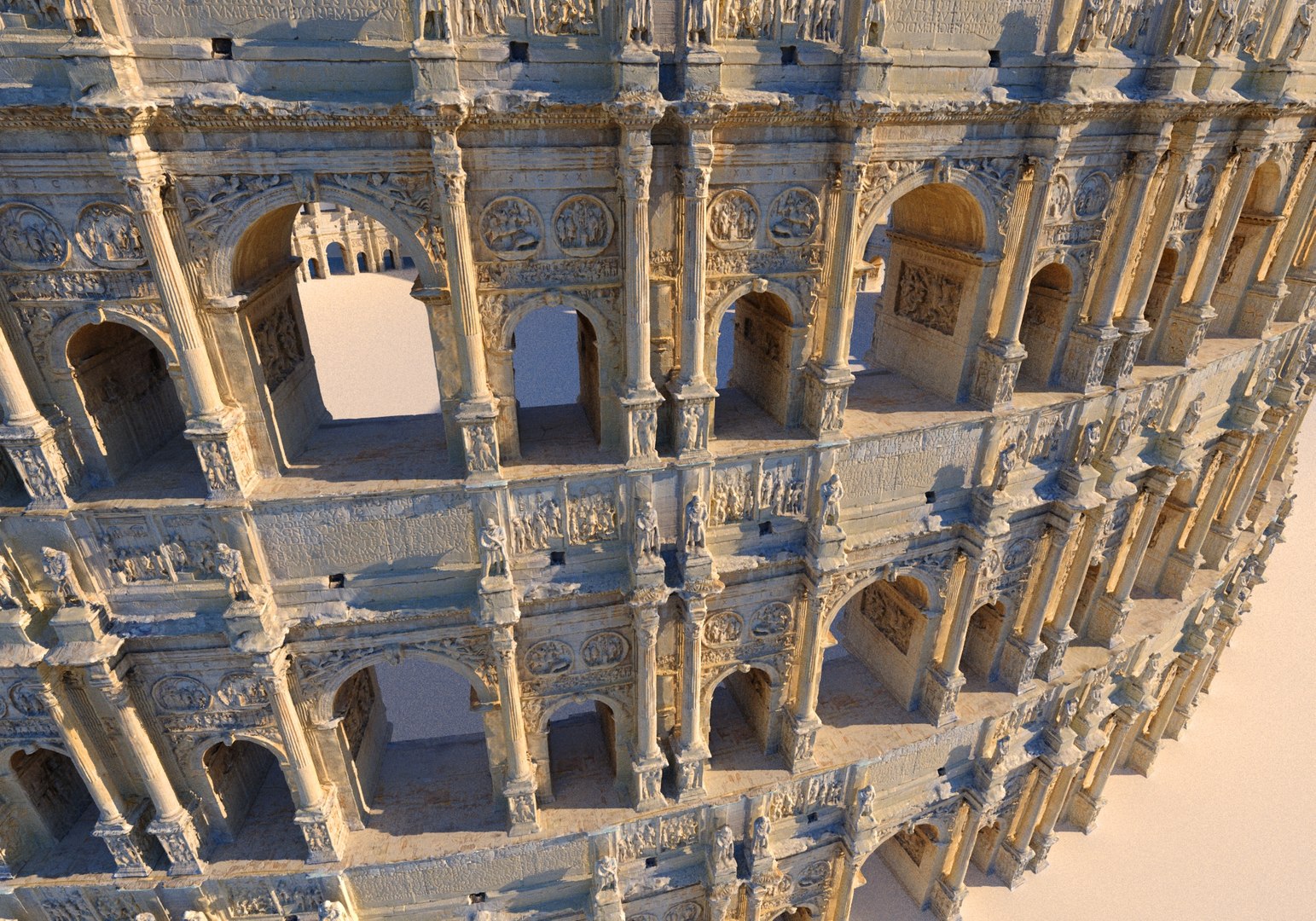 3D Mega Arena Colosseum Model - TurboSquid 1758281