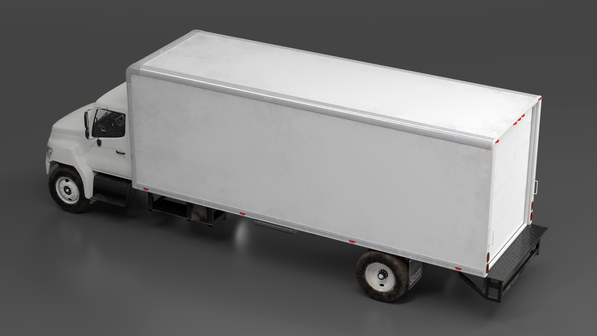 3D Commercial Box Truck Model - TurboSquid 2217897