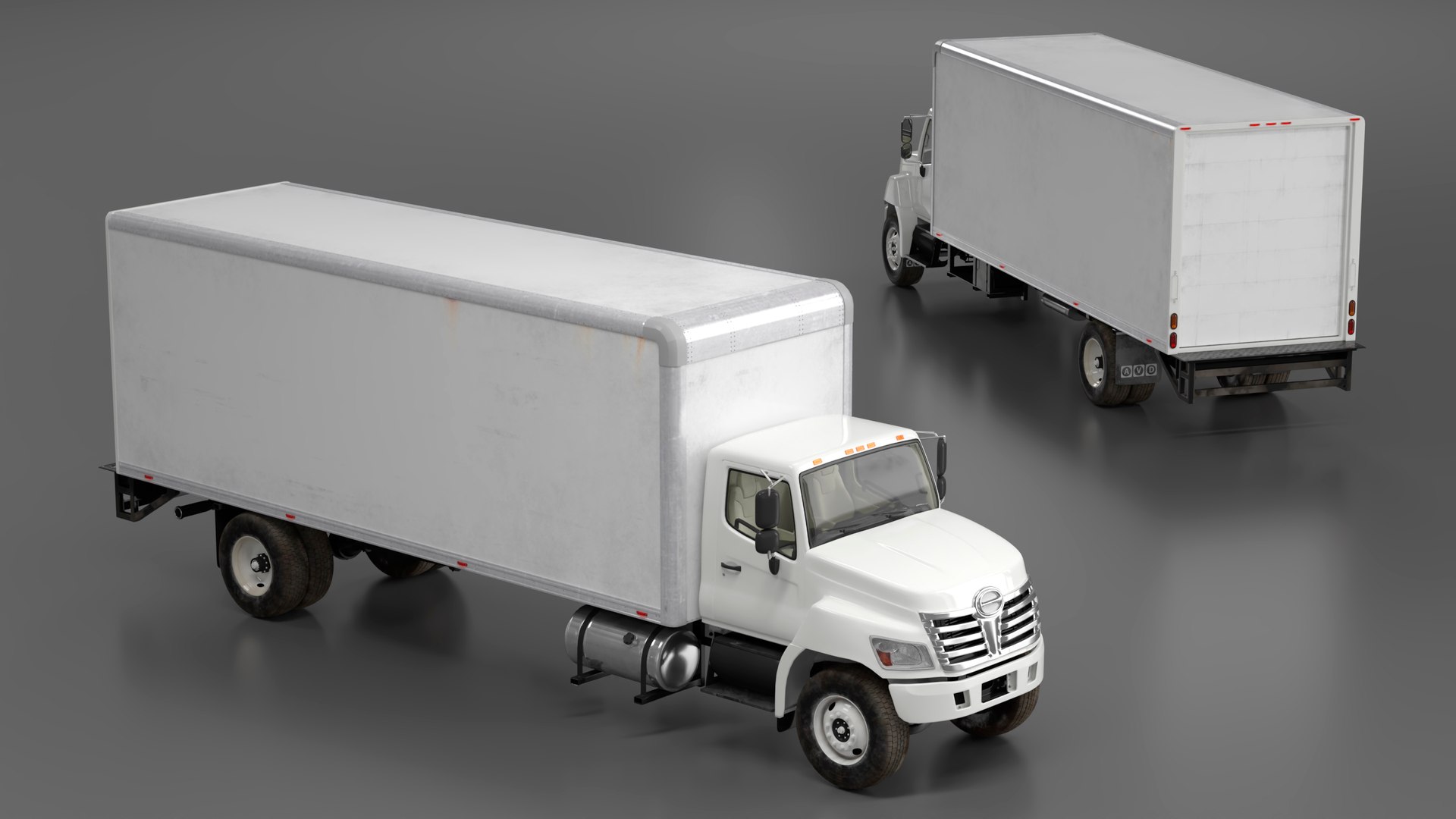 3D Commercial Box Truck Model - TurboSquid 2217897