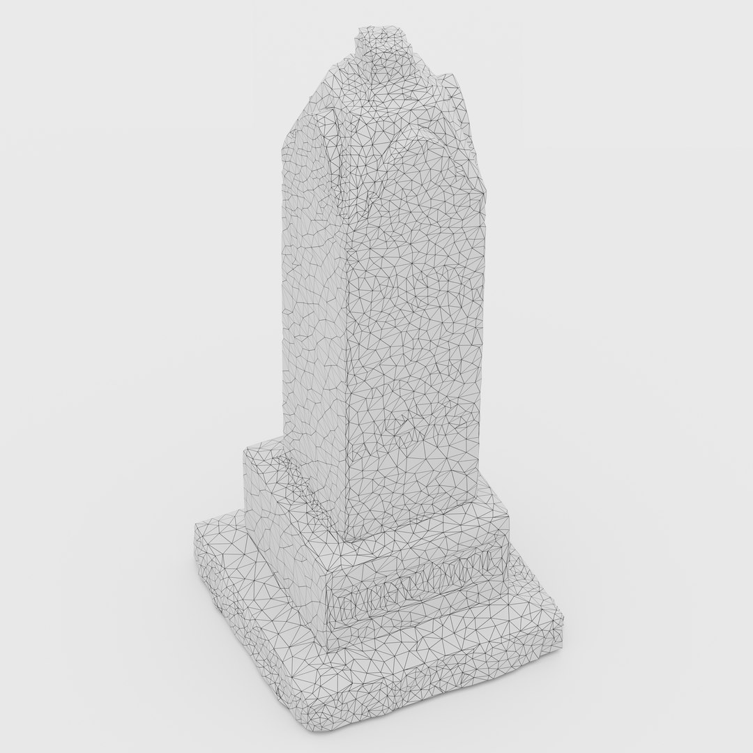 3d Scanned Tombstone 02 Model - TurboSquid 1993187