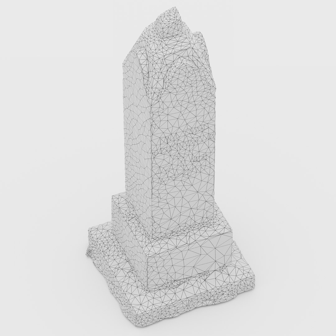 3d Scanned Tombstone 02 Model - TurboSquid 1993187