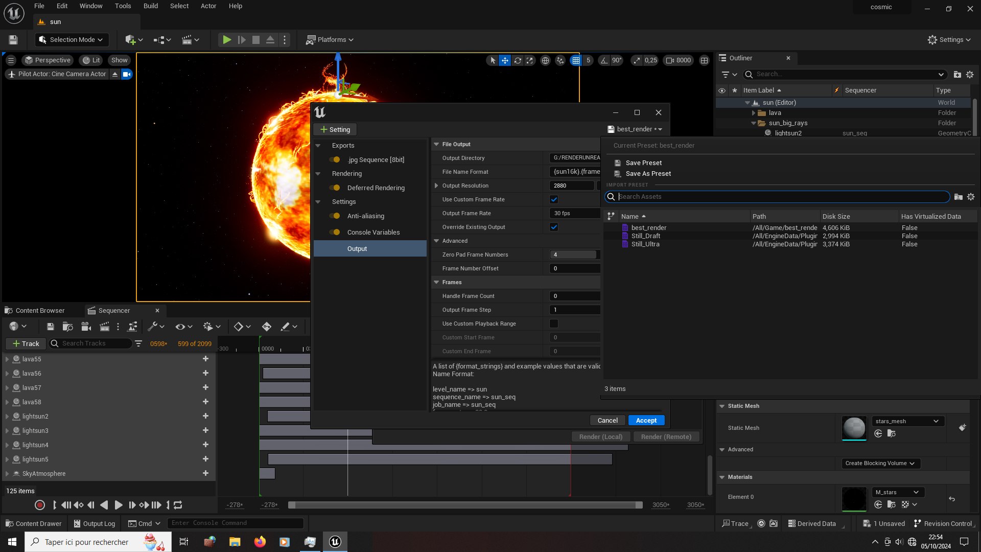 Sun 16K - Unreal 3D Model - TurboSquid 2291448