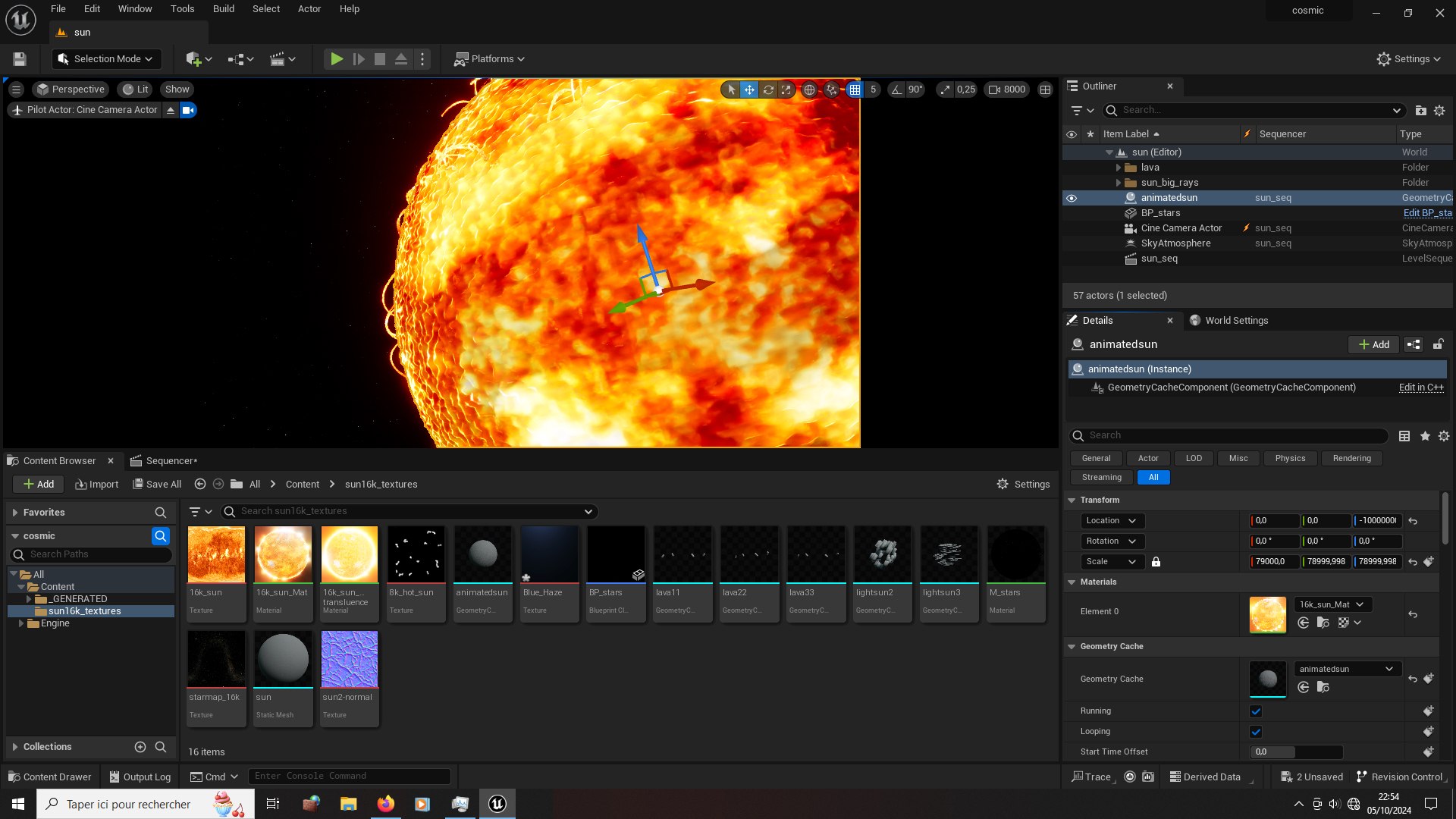 Sun 16K - Unreal 3D Model - TurboSquid 2291448