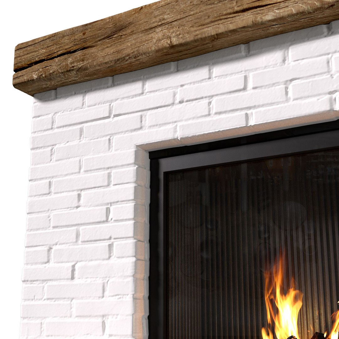 3D French Rustic Fireplace In Country Style Model - TurboSquid 2018551