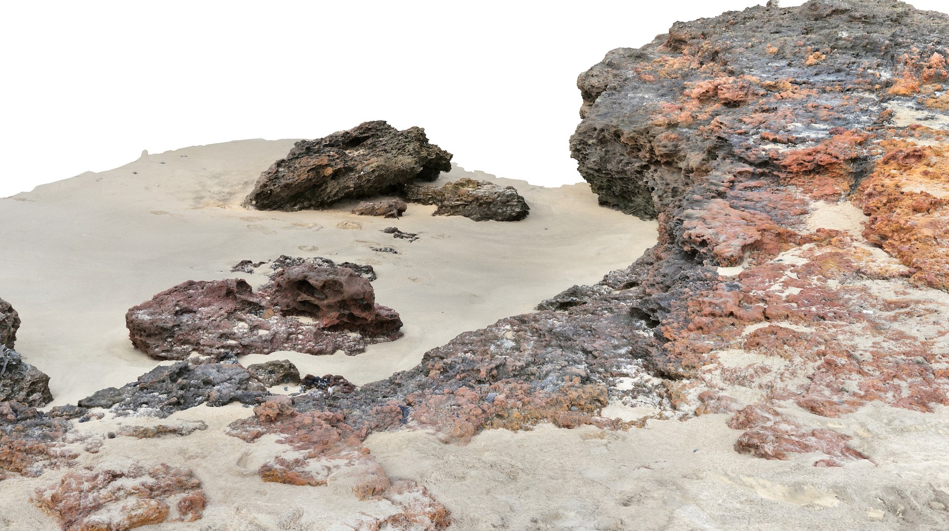 Rock Terrain 3D Model - TurboSquid 2199378