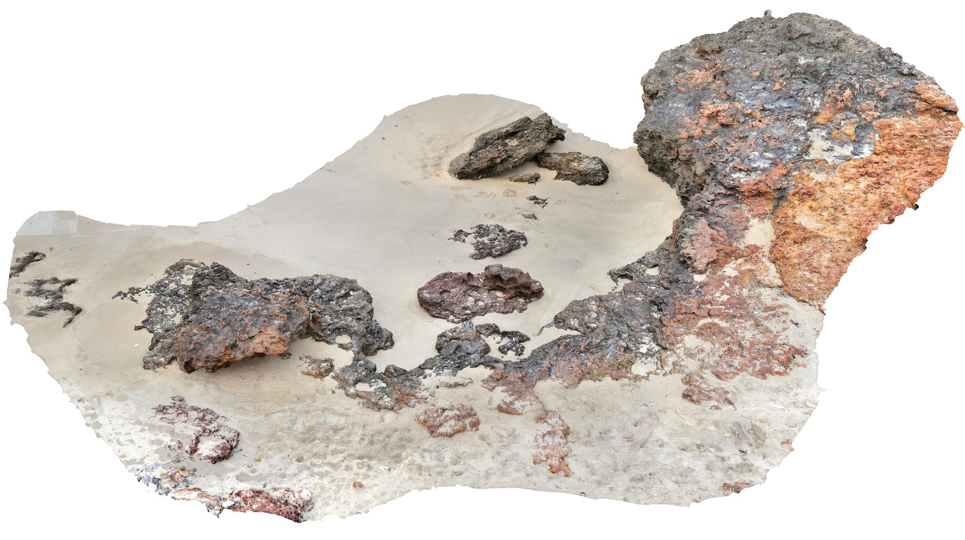 Rock Terrain 3D Model - TurboSquid 2199378