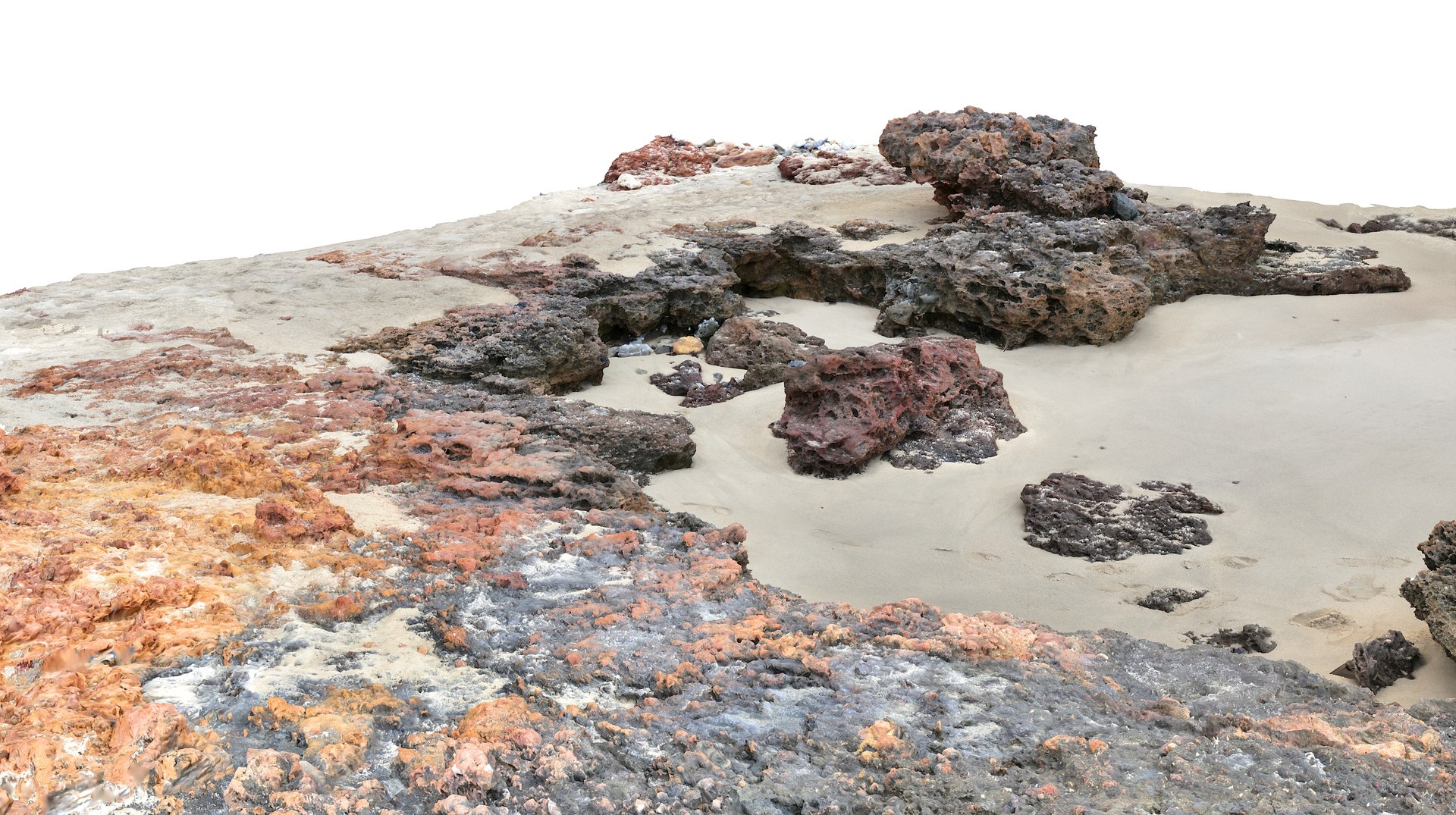 Rock Terrain 3D Model - TurboSquid 2199378