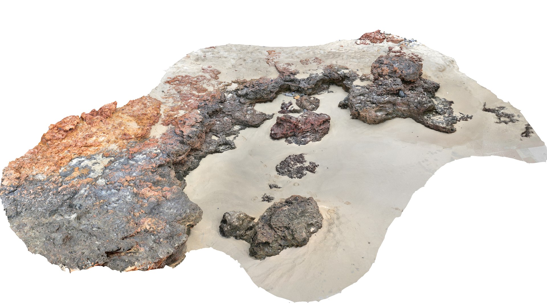 Rock Terrain 3D Model - TurboSquid 2199378