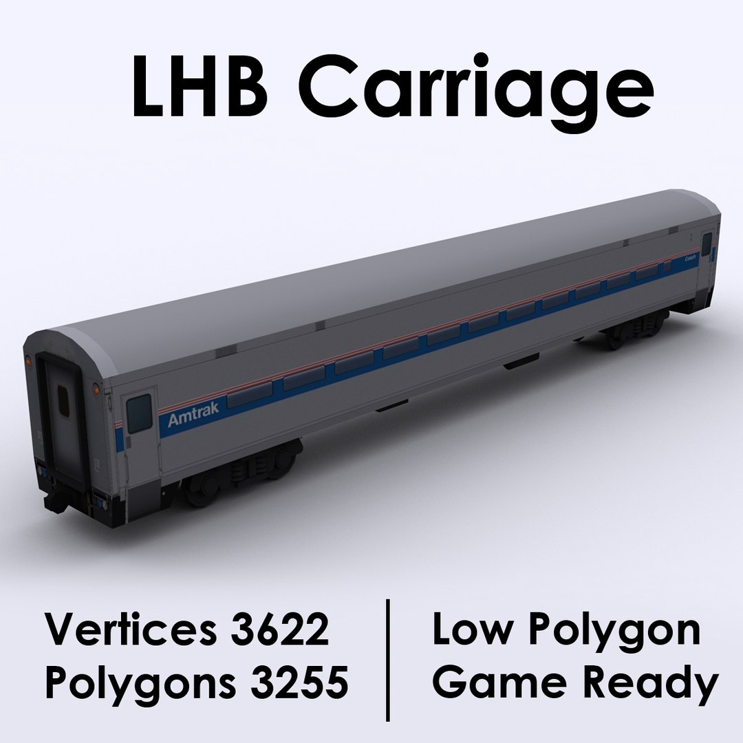 3D Model LHB Railway Coach - TurboSquid 1827717