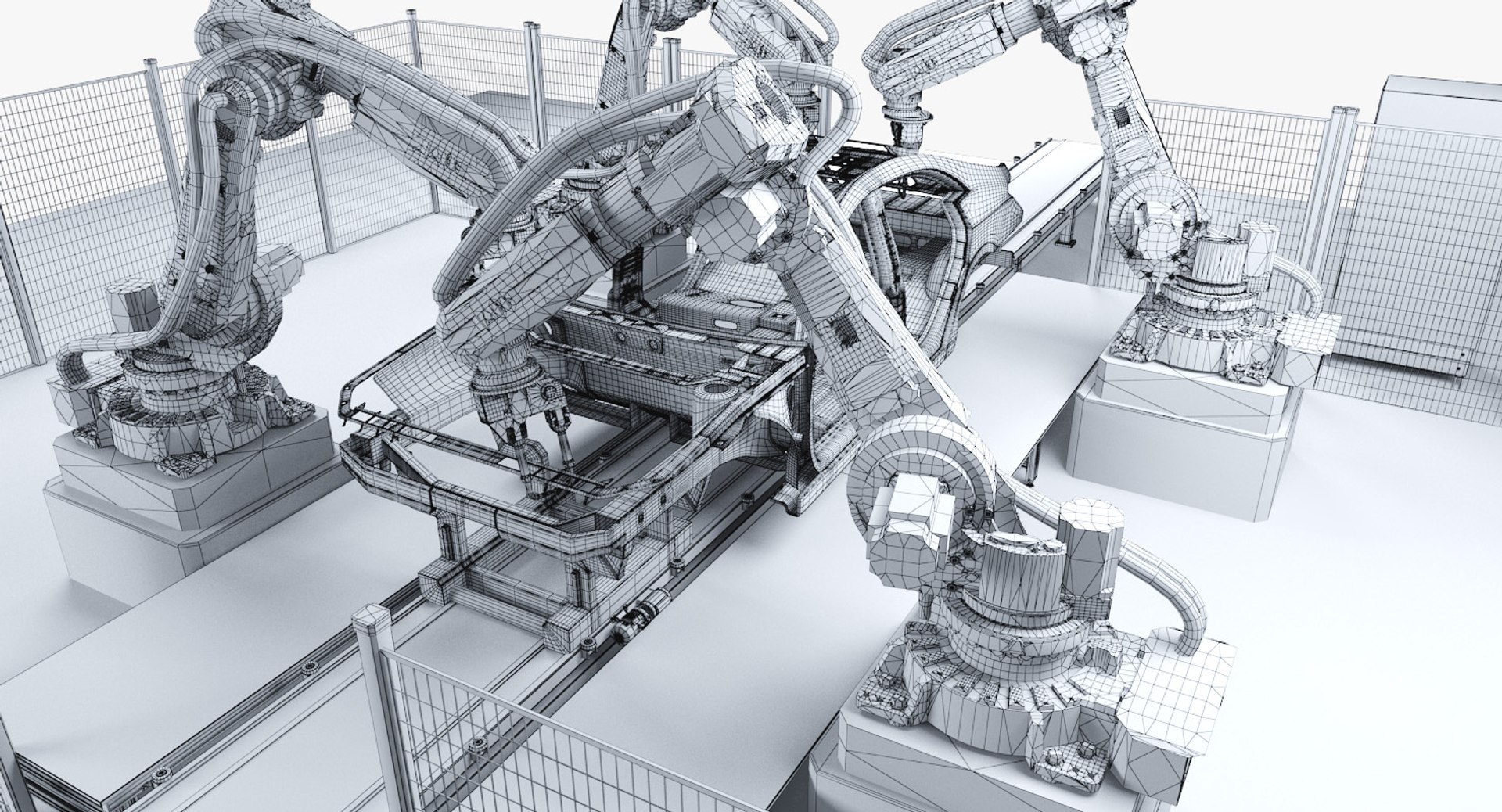 Car Body Welding Robotics 3D Model - TurboSquid 1370870