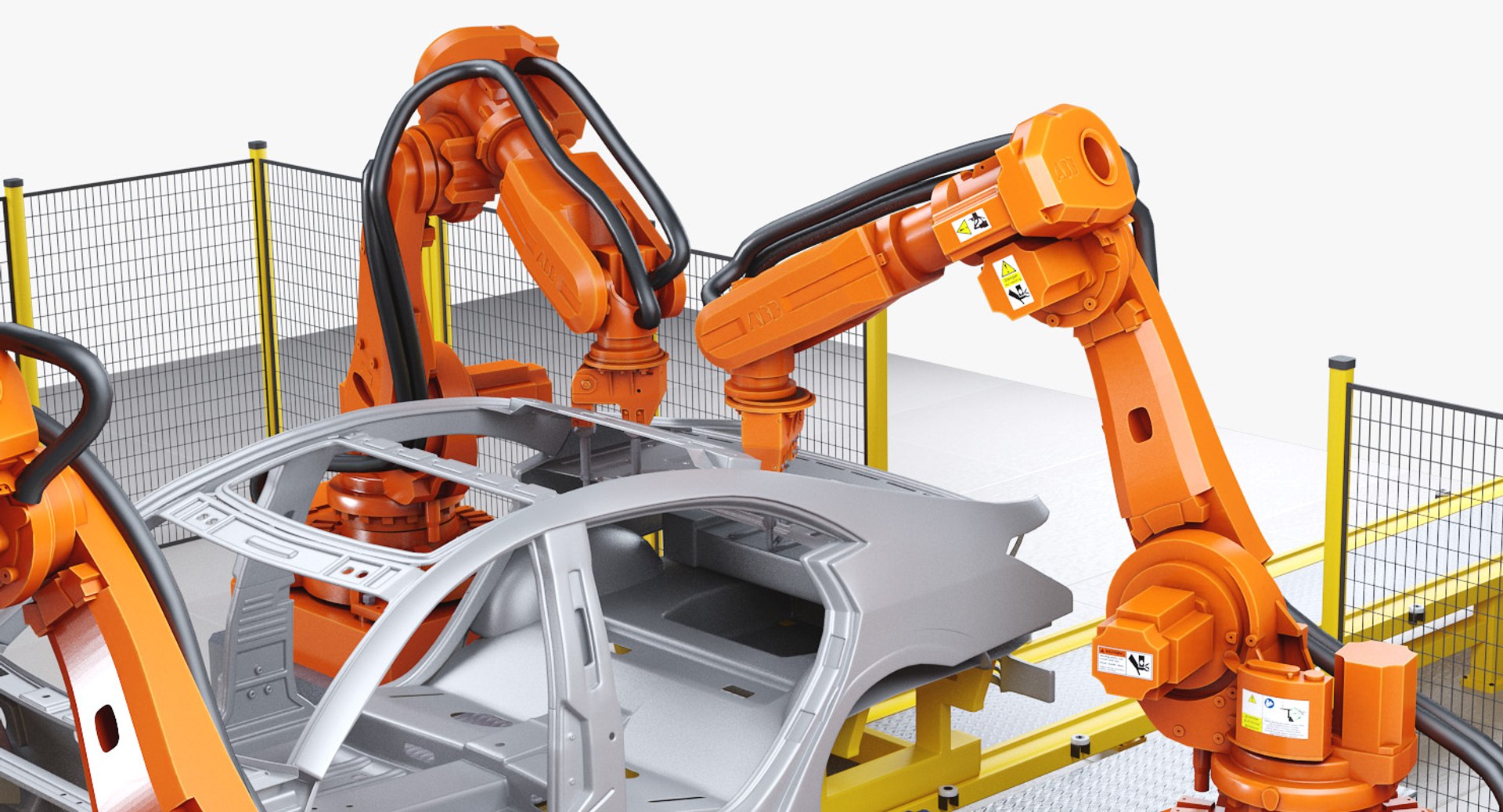 Car Body Welding Robotics 3D Model - TurboSquid 1370870