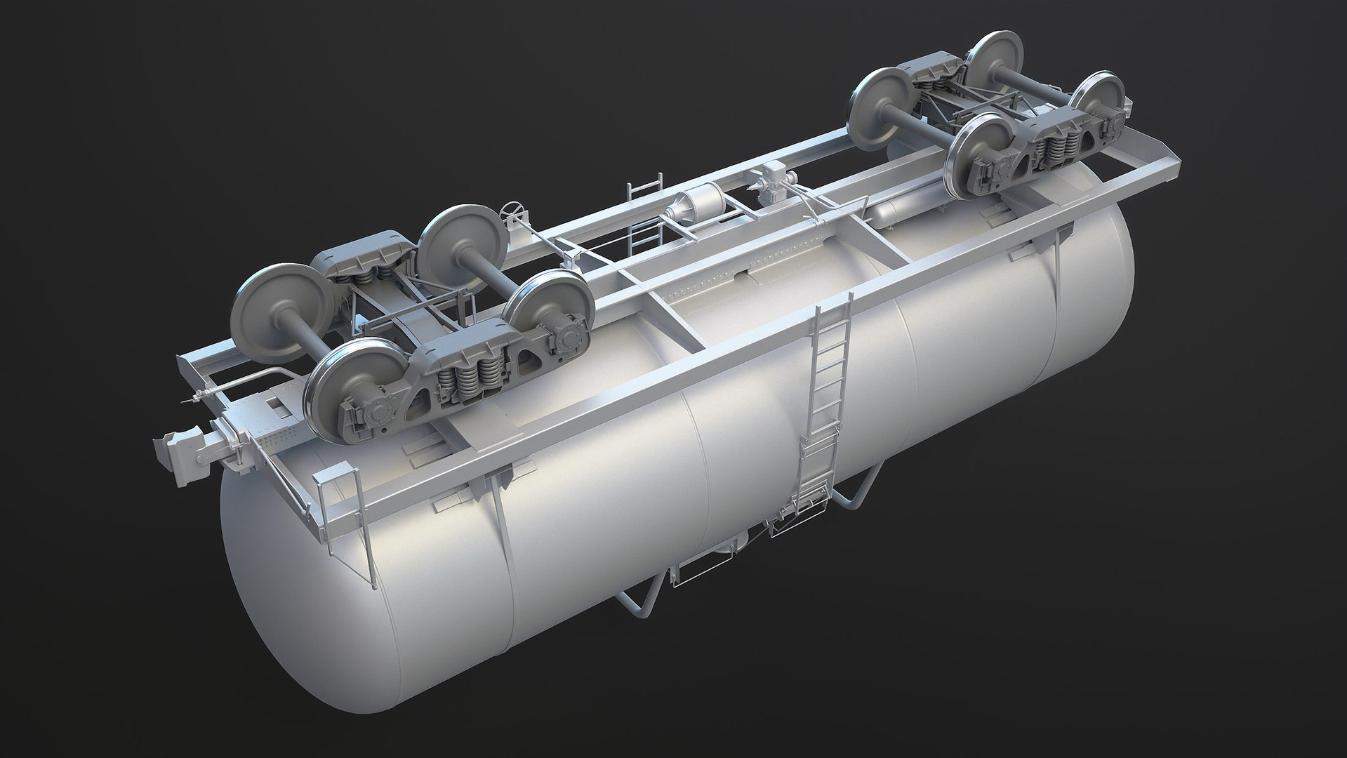 Railroad Tank Car High-Poly Model - TurboSquid 1842667