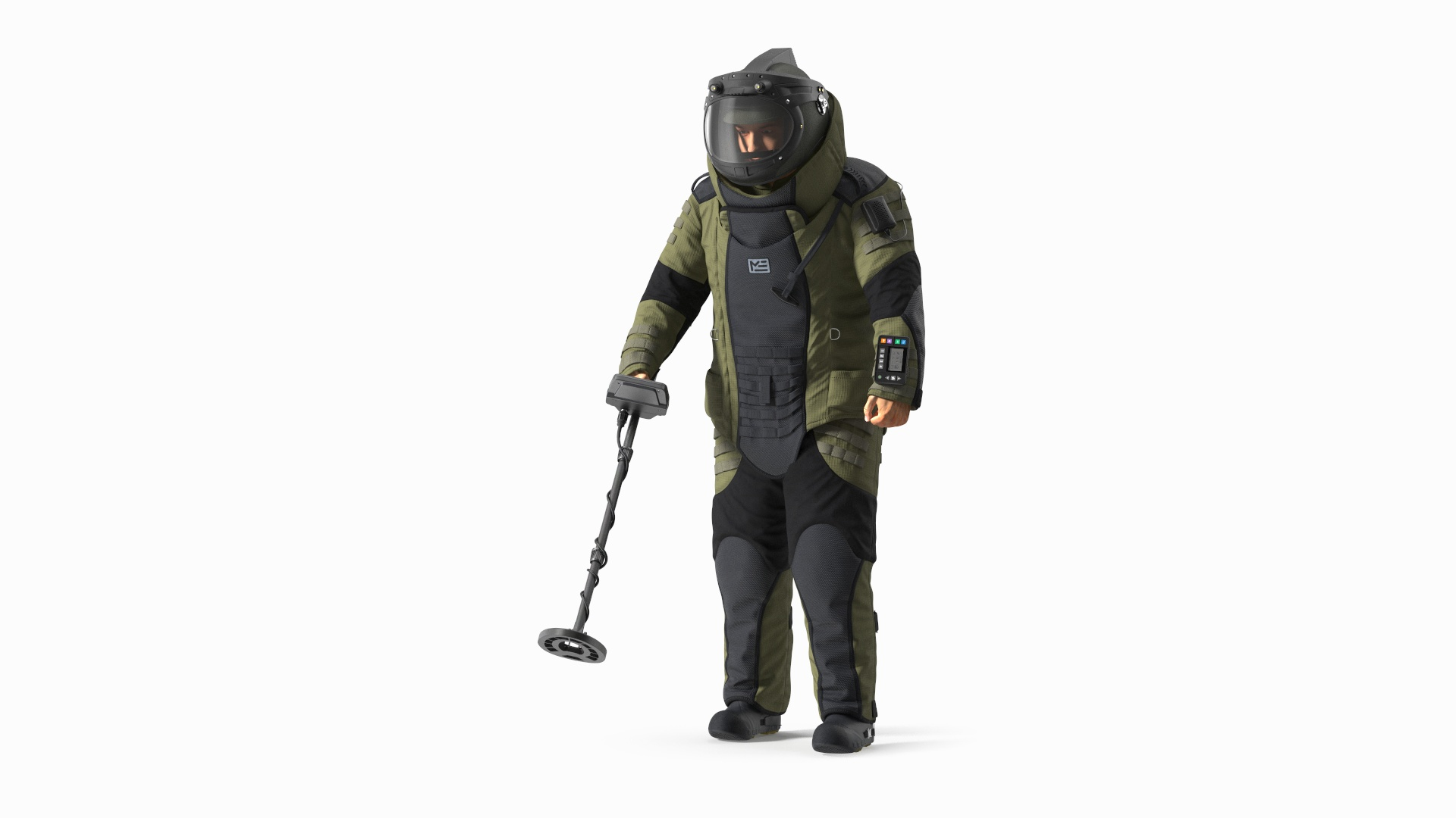 EOD 10 Bomb Suit Metal Detector 3D - TurboSquid 2284101