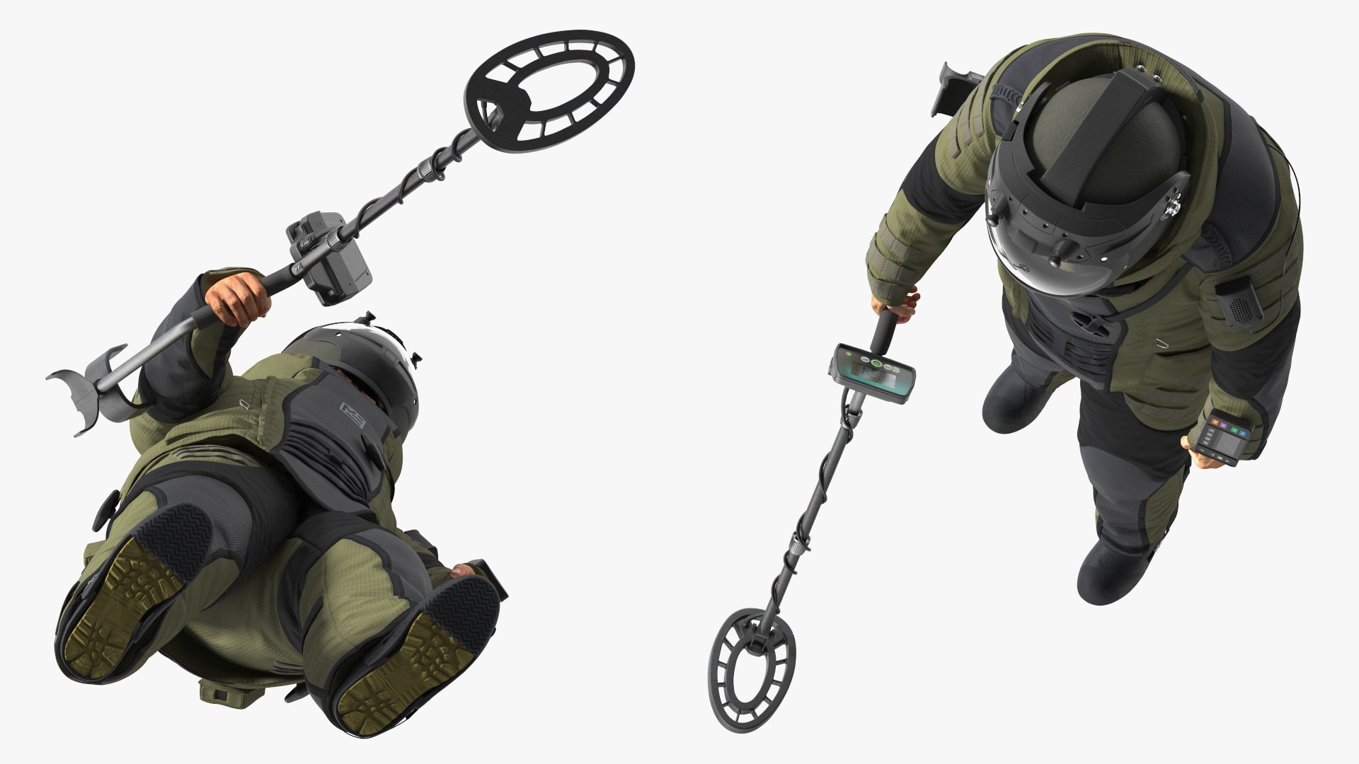 EOD 10 Bomb Suit Metal Detector 3D - TurboSquid 2284101