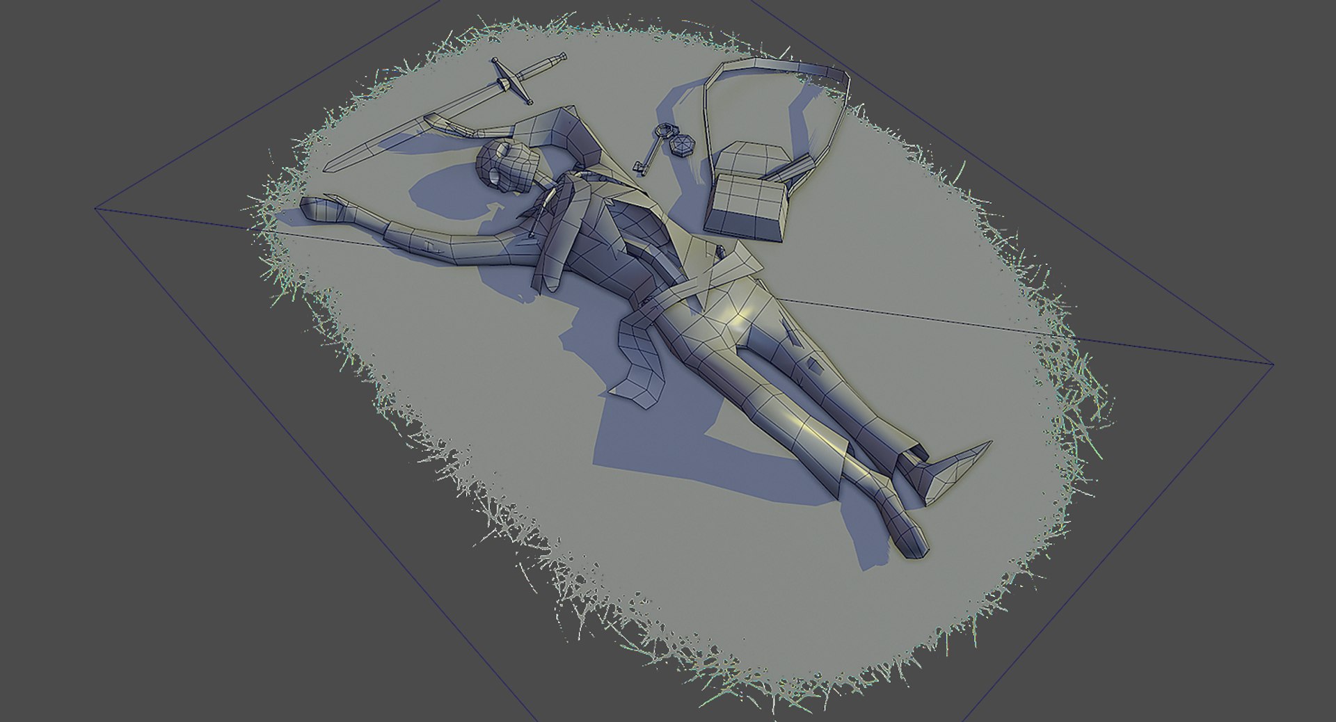 Cartoon Dead Adventurer 3d Max