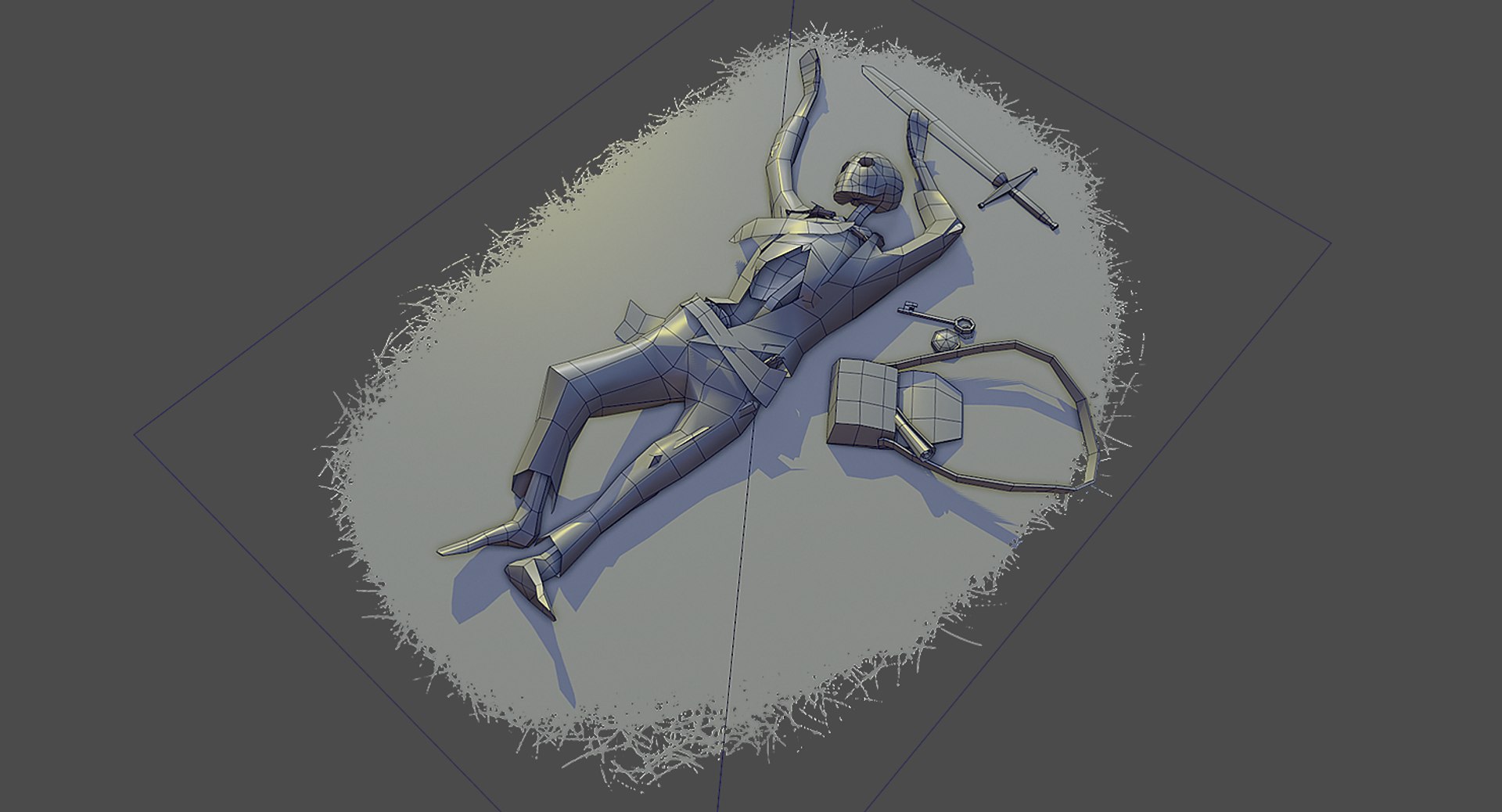 Cartoon Dead Adventurer 3d Max