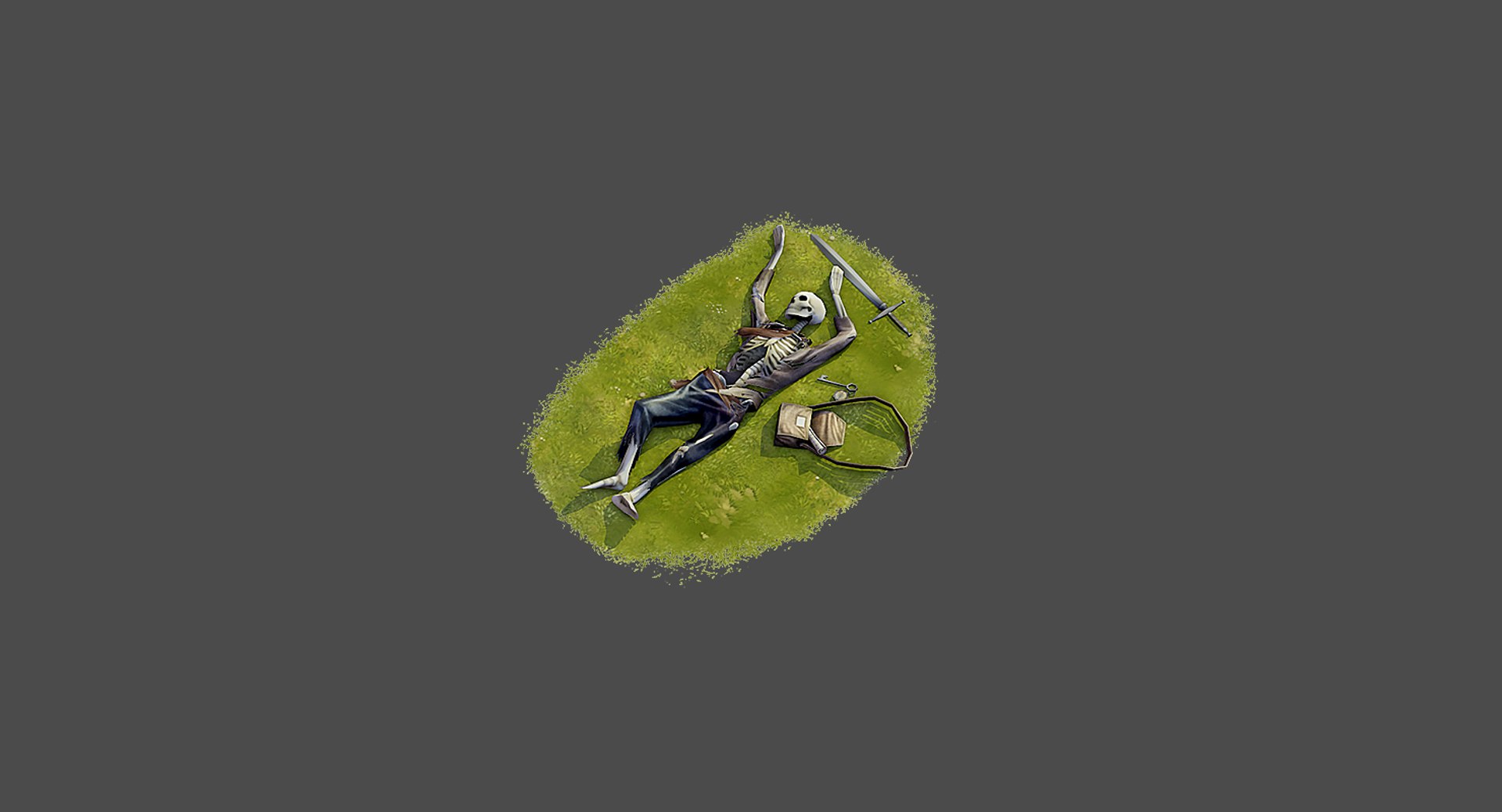 Cartoon Dead Adventurer 3d Max