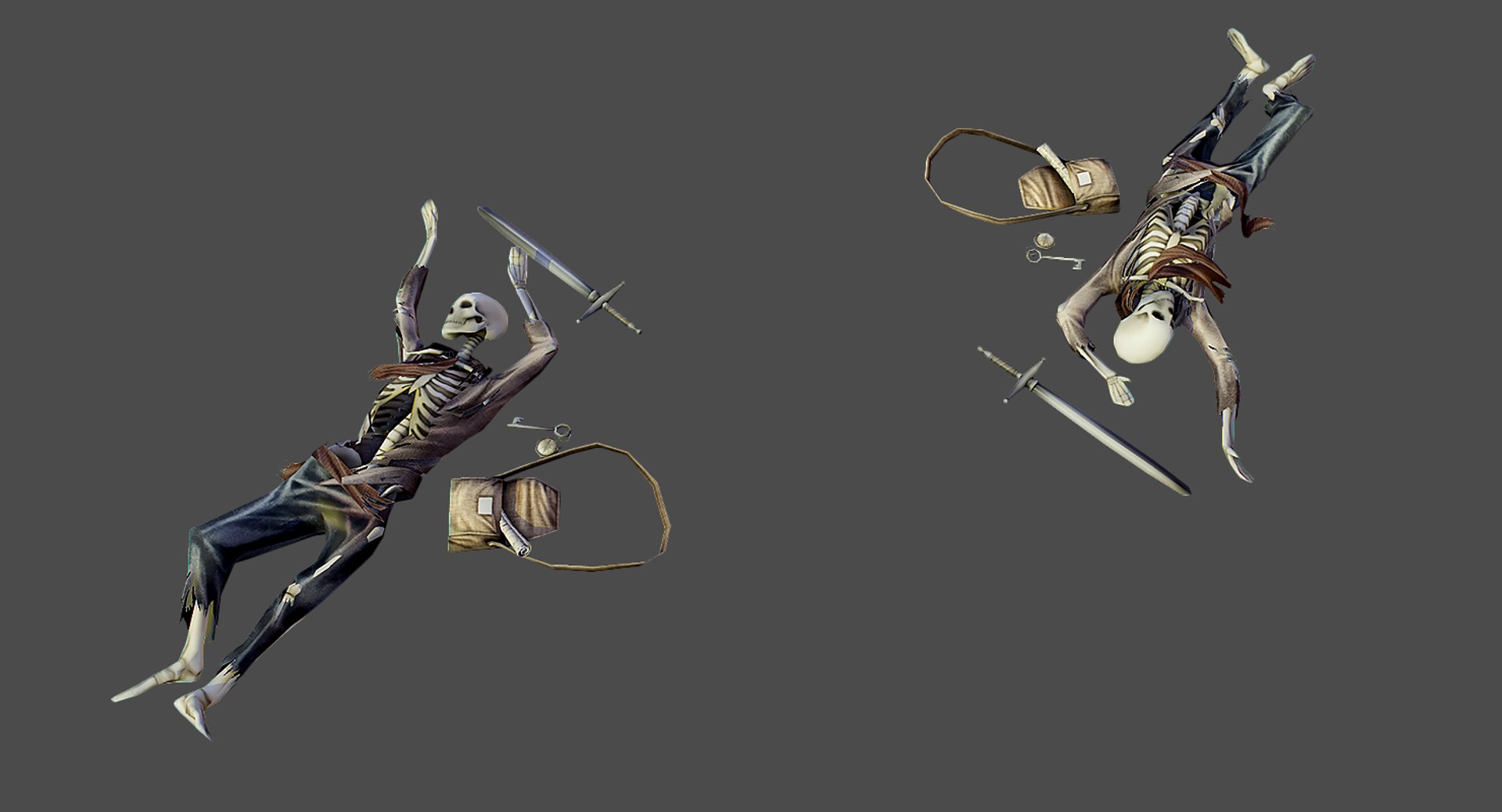 Cartoon Dead Adventurer 3d Max