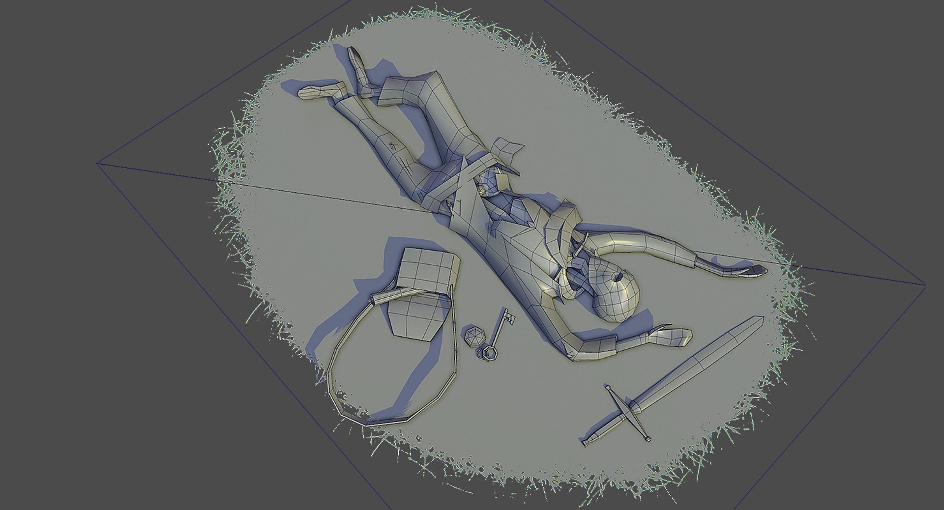 Cartoon Dead Adventurer 3d Max