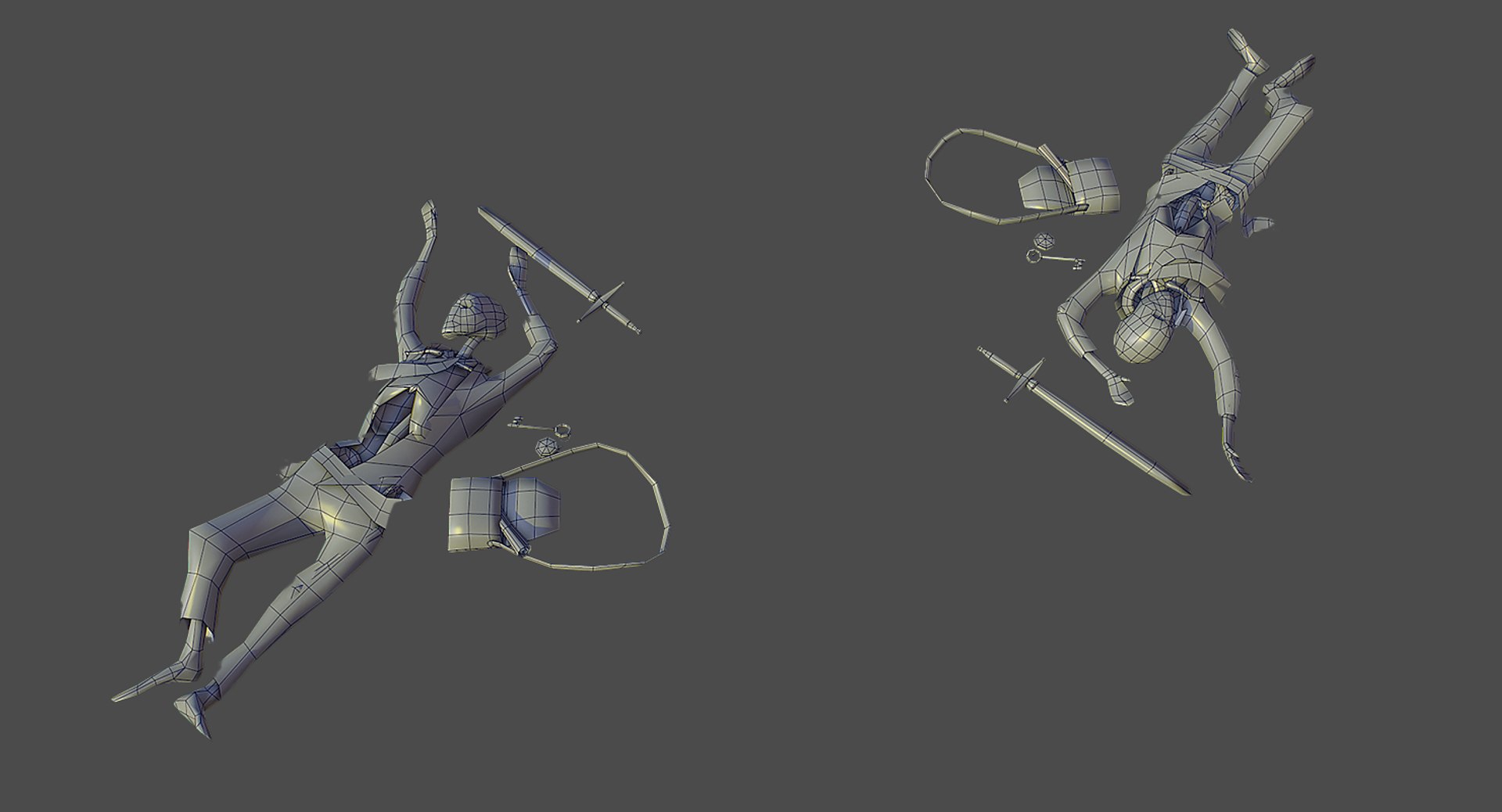 Cartoon Dead Adventurer 3d Max