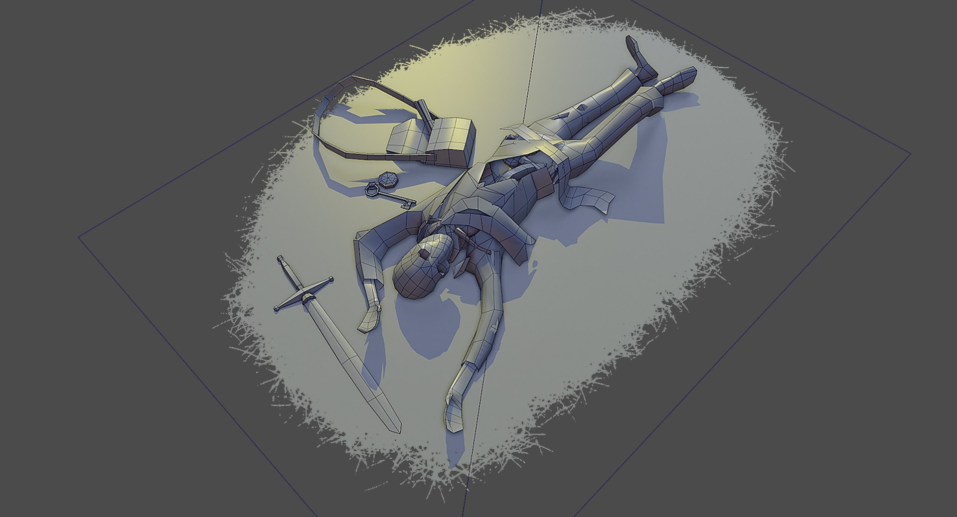 Cartoon Dead Adventurer 3d Max