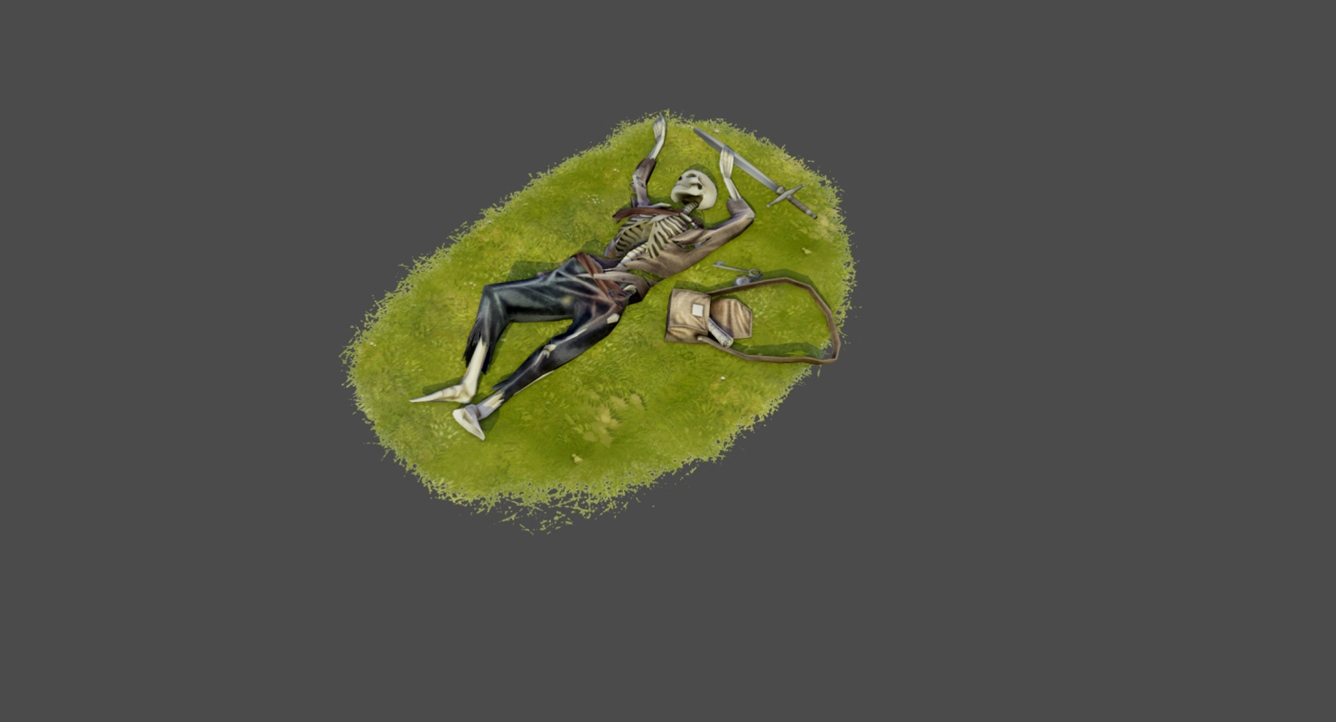 Cartoon Dead Adventurer 3d Max