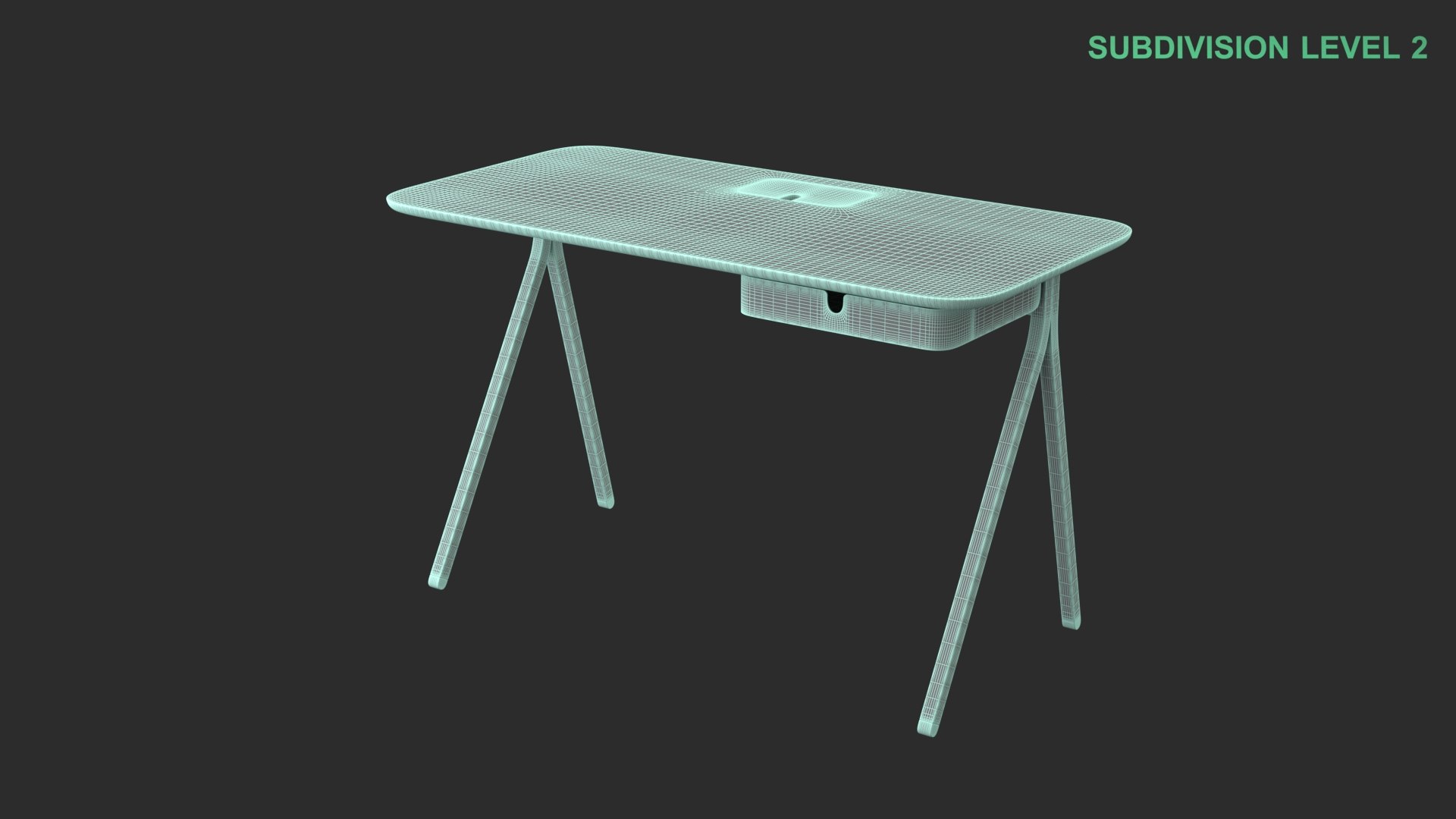 3D Writing Desk - TurboSquid 2349076