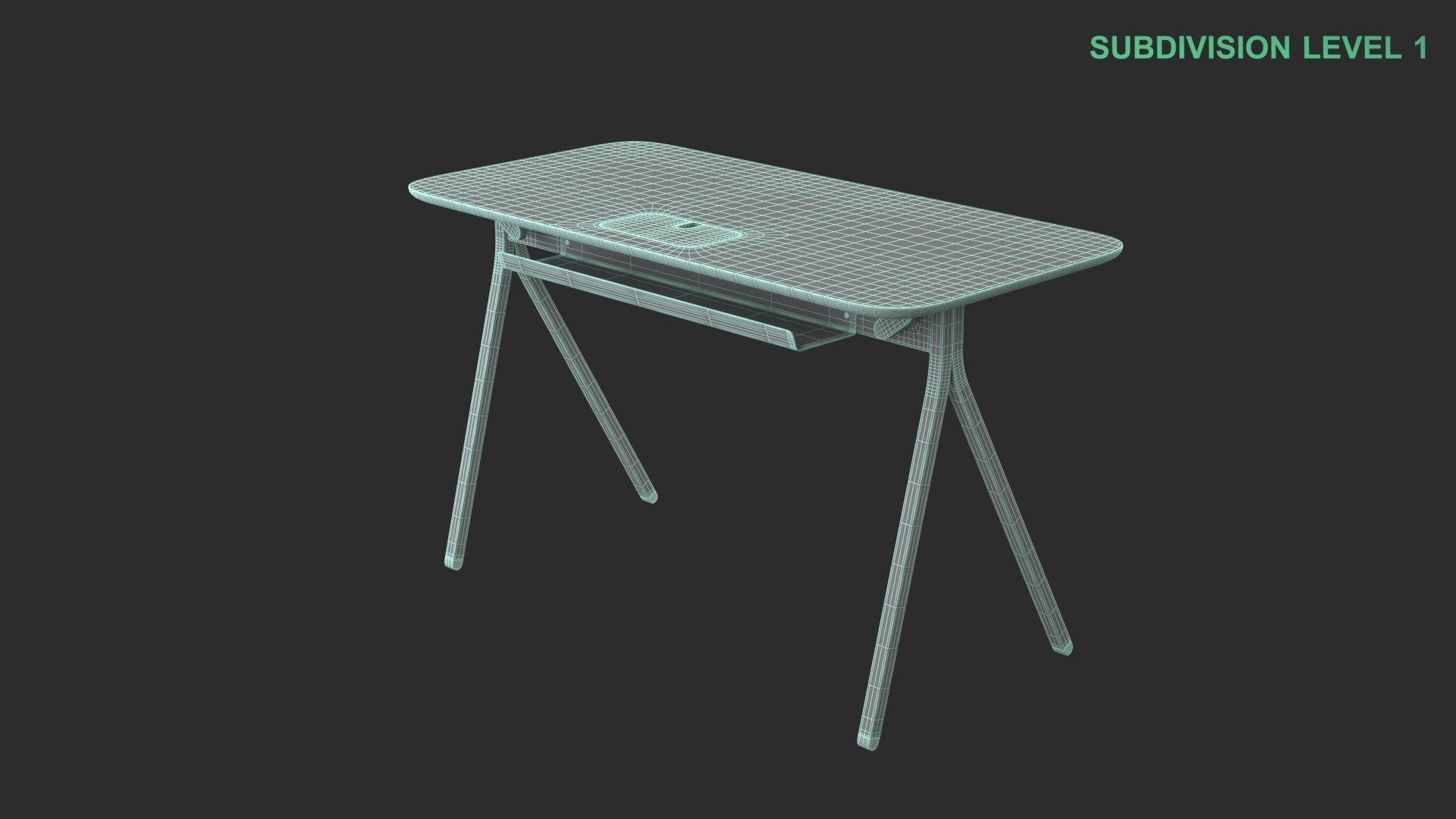 3D Writing Desk - TurboSquid 2349076